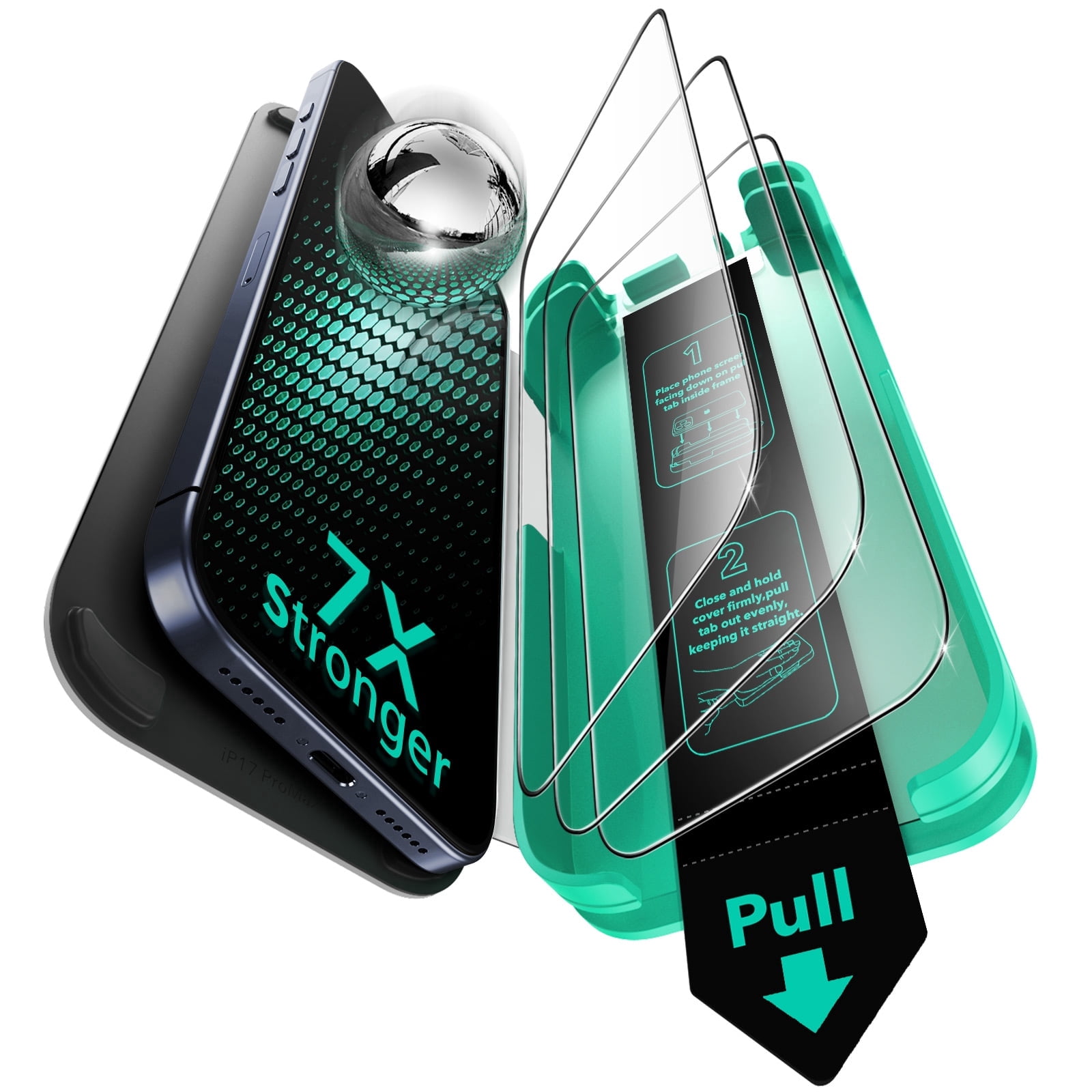 ESR Screen Protector Compatible with iPhone 17 Pro, Military-Grade ...