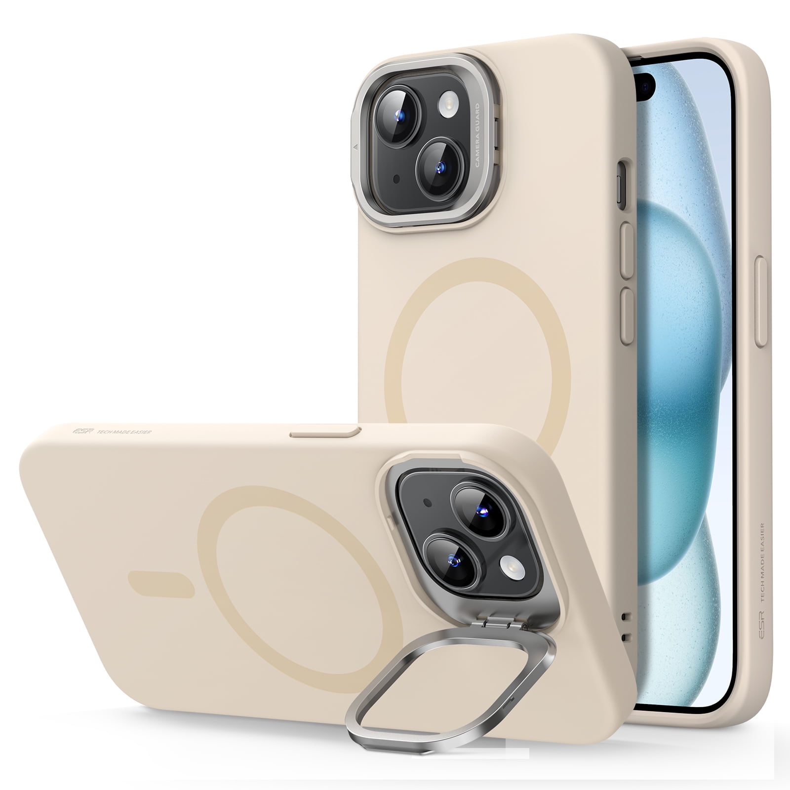 ESR Cloud Kickstand Case for iPhone 15 Plus, for MagSafe Case with ...