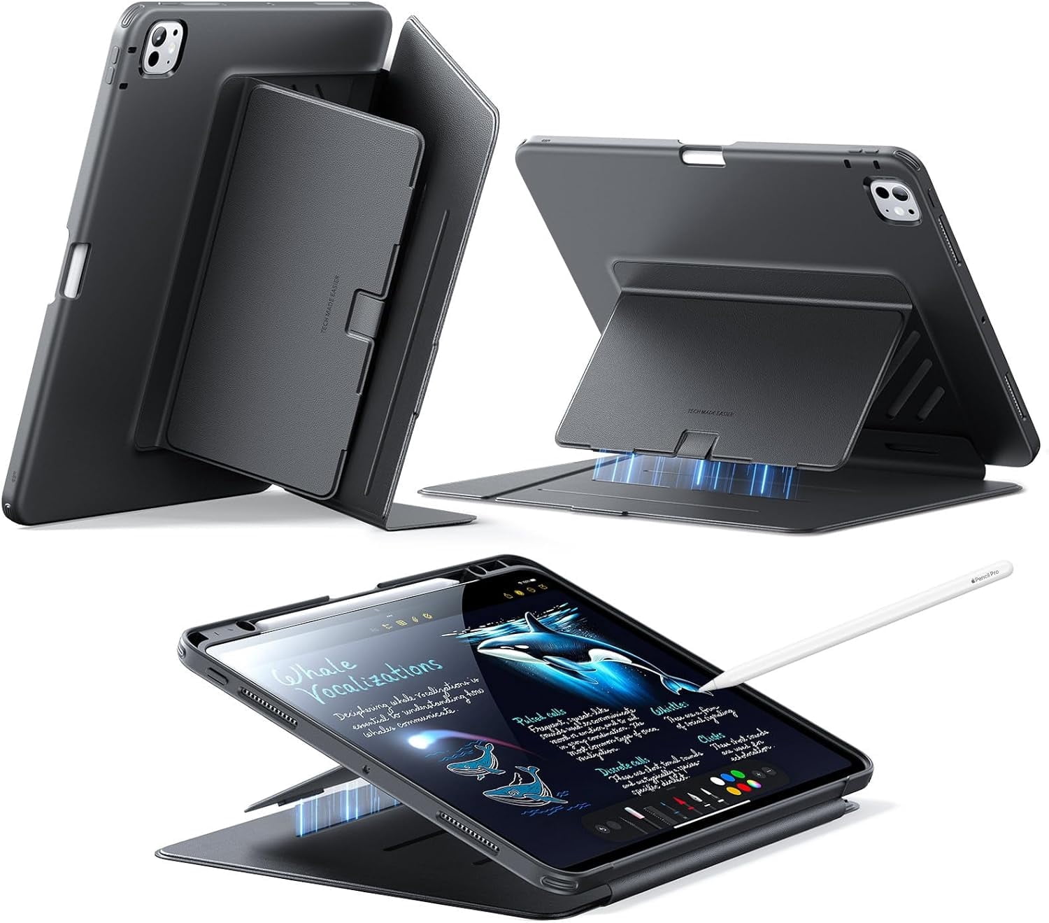 ESR Flip Stand Case for iPad Pro 13 M4/M5 + more, Multi-Angle Support ...