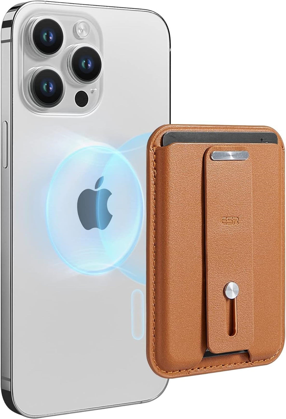 ESR HaloLock Magnetic Wallet Caramel Brown - Walmart.com