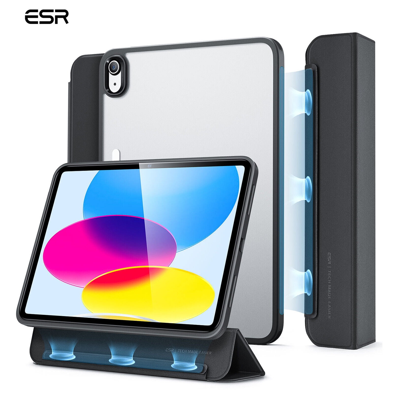 ESR Ascend Magnetic Case for iPad 10th Gen (2022), Slim, Light, Auto ...