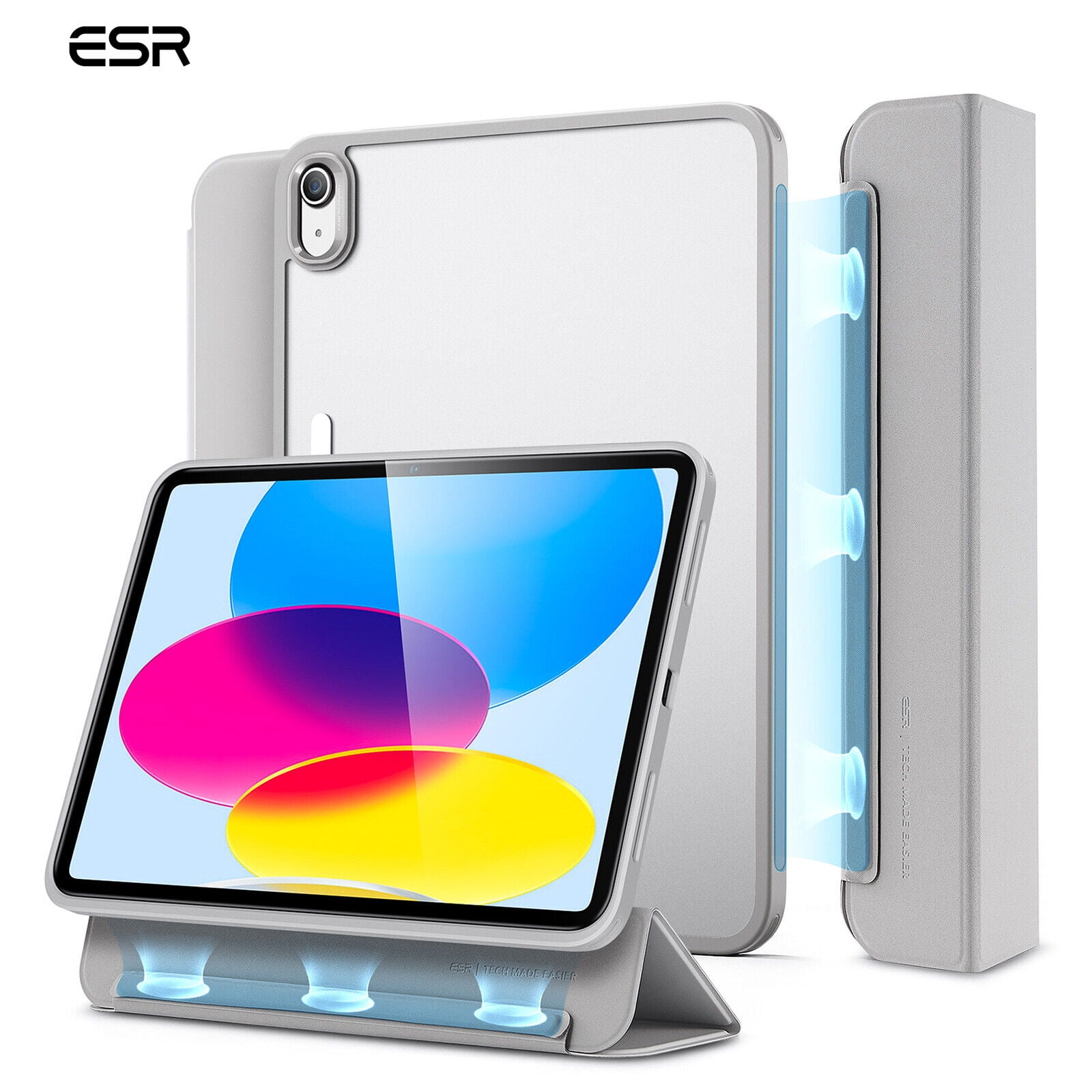 ESR Ascend Magnetic Case for iPad 10th Gen (2022), Detachable, Auto ...