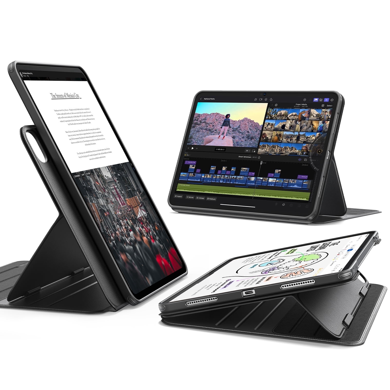 ESR iPad Pro 13 Case M4/M5 Rotating with Magnetic Cover - Walmart.com