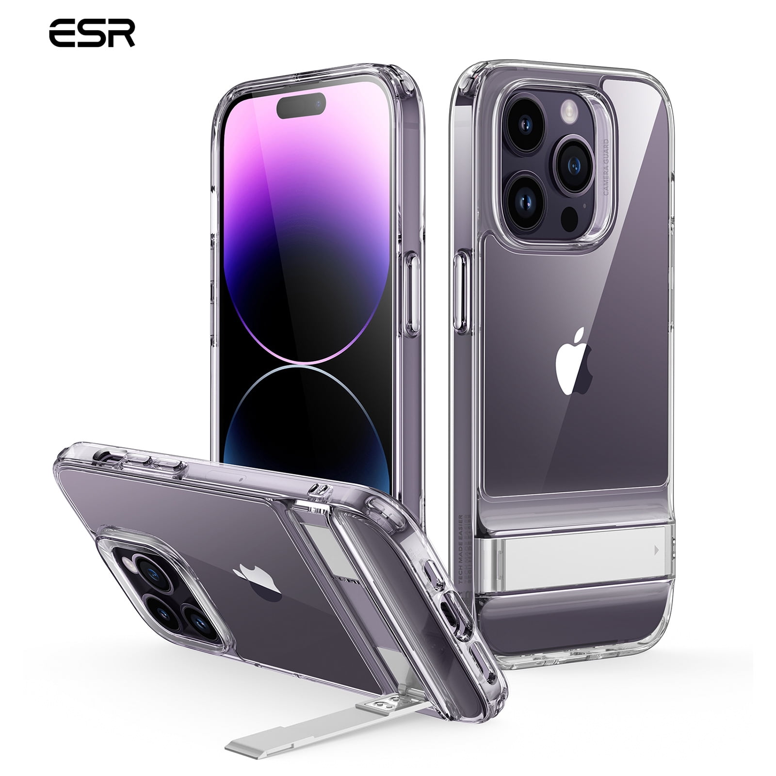 ESR Metal Kickstand Case for Apple iPhone 14 Pro Max Case (6.7 inch) 2022, Patented Two-Way ...