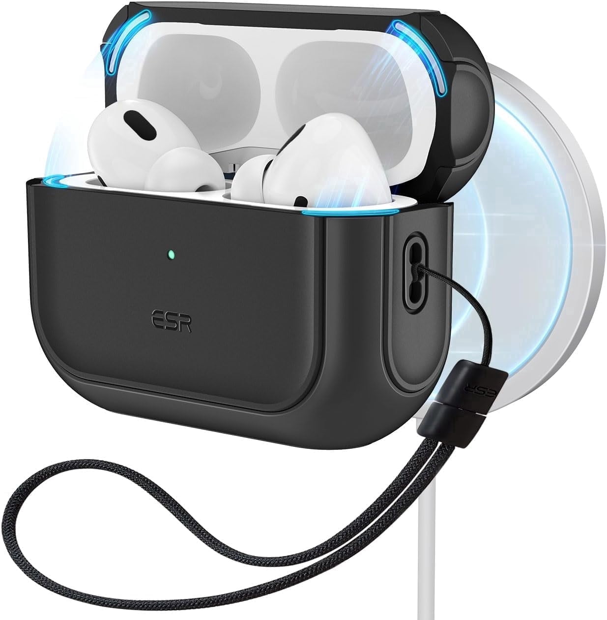 ESR, Protective Case for AirPods Pro 2/1st Gen, Drop & MagSafe, Black ...