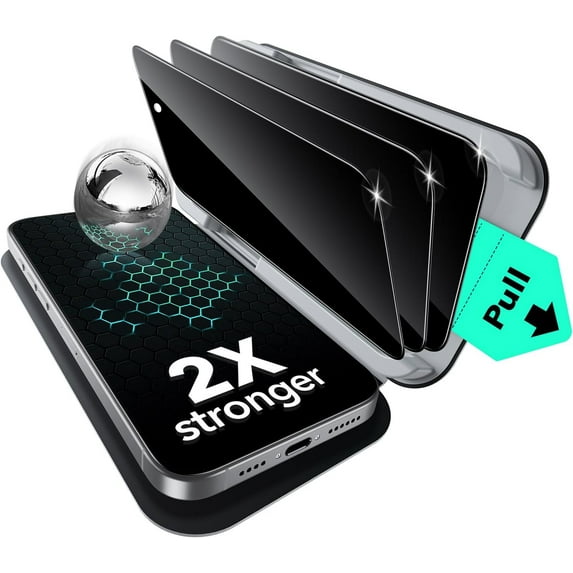ESR Privacy Screen Protector for iPhone 17 Pro Max, Anti-Spy Tempered ...