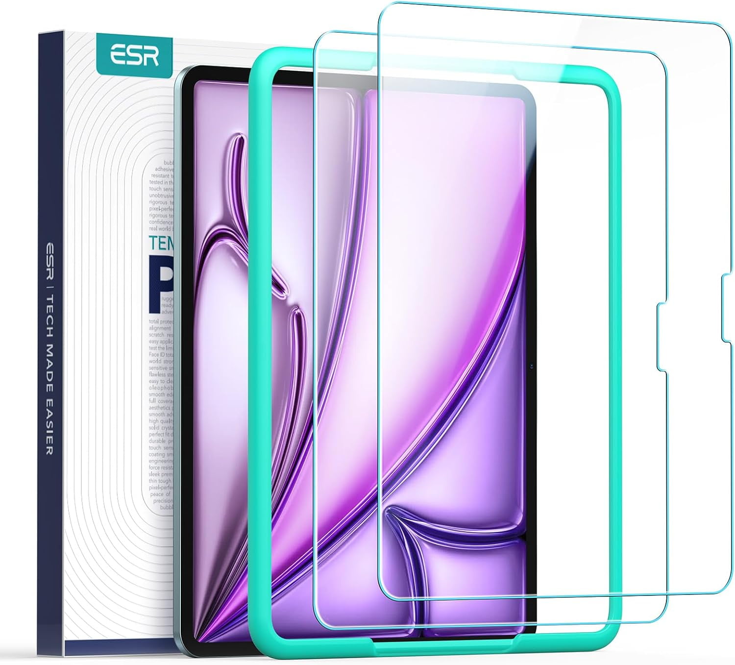 ESR Tempered Glass Screen Protector for iPad Air 11 Inch M3/M2 (7th/6th ...