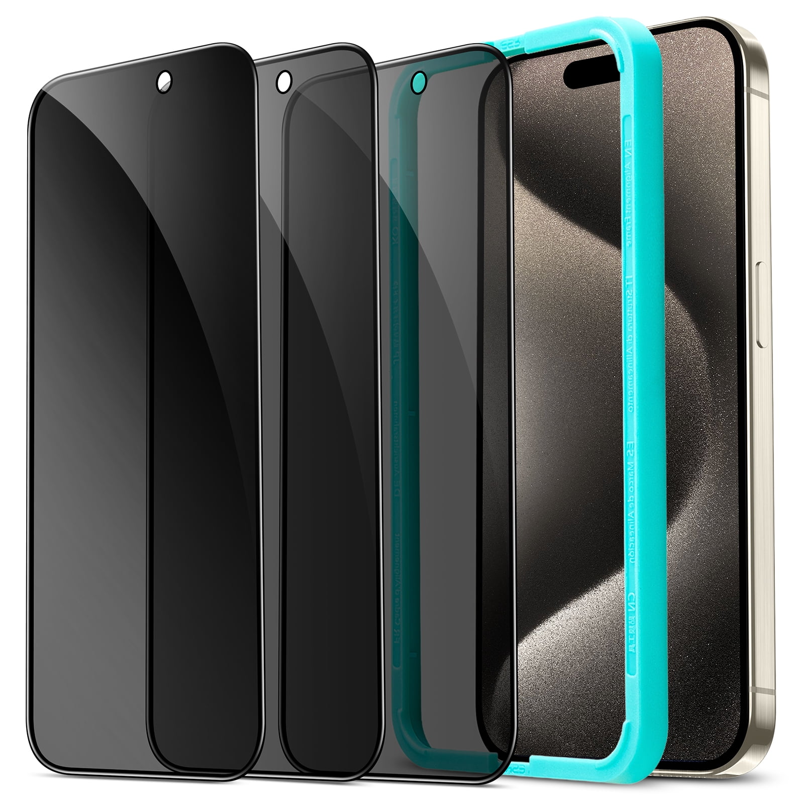 ESR Privacy Screen Protector for iPhone 15 Pro Max, Anti-spy Tempered ...