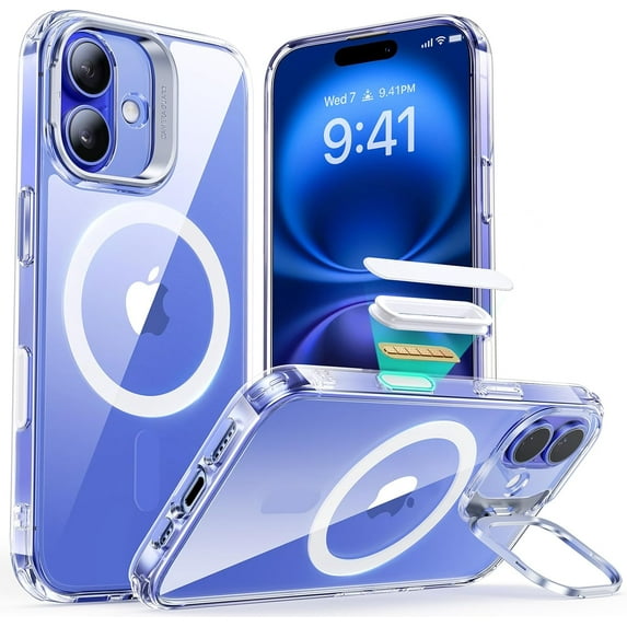 ESR iPhone 16 Plus Case with Stash Stand, MagSafe Compatible Magnetic ...