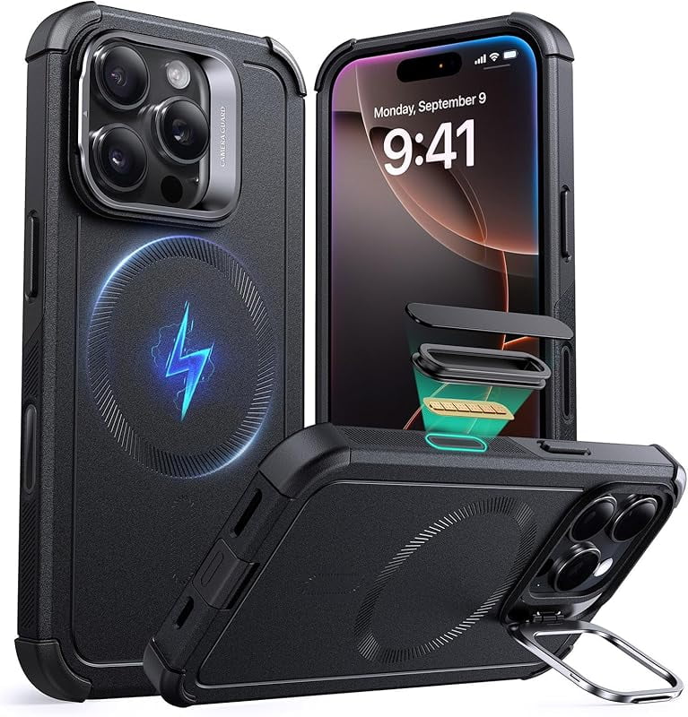 ESR for iPhone 17 Pro Max Case with Stash Stand, 7X Military-Grade Drop ...