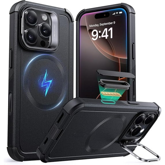 ESR for iPhone 17 Pro Max Case with Stash Stand, 7X Military-Grade Drop ...