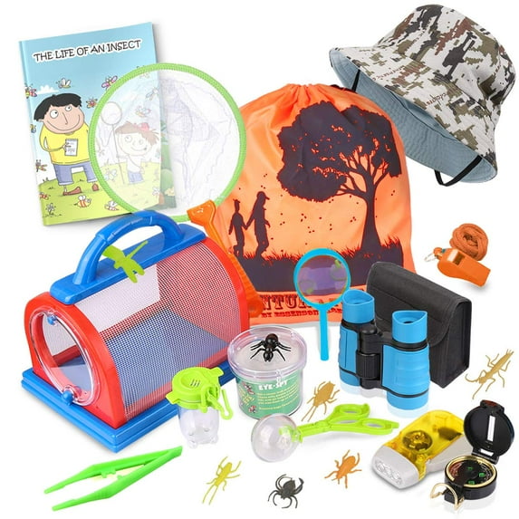 ESSENSON Outdoor Explorer Kit & Bug Catcher Kit with Binoculars ...
