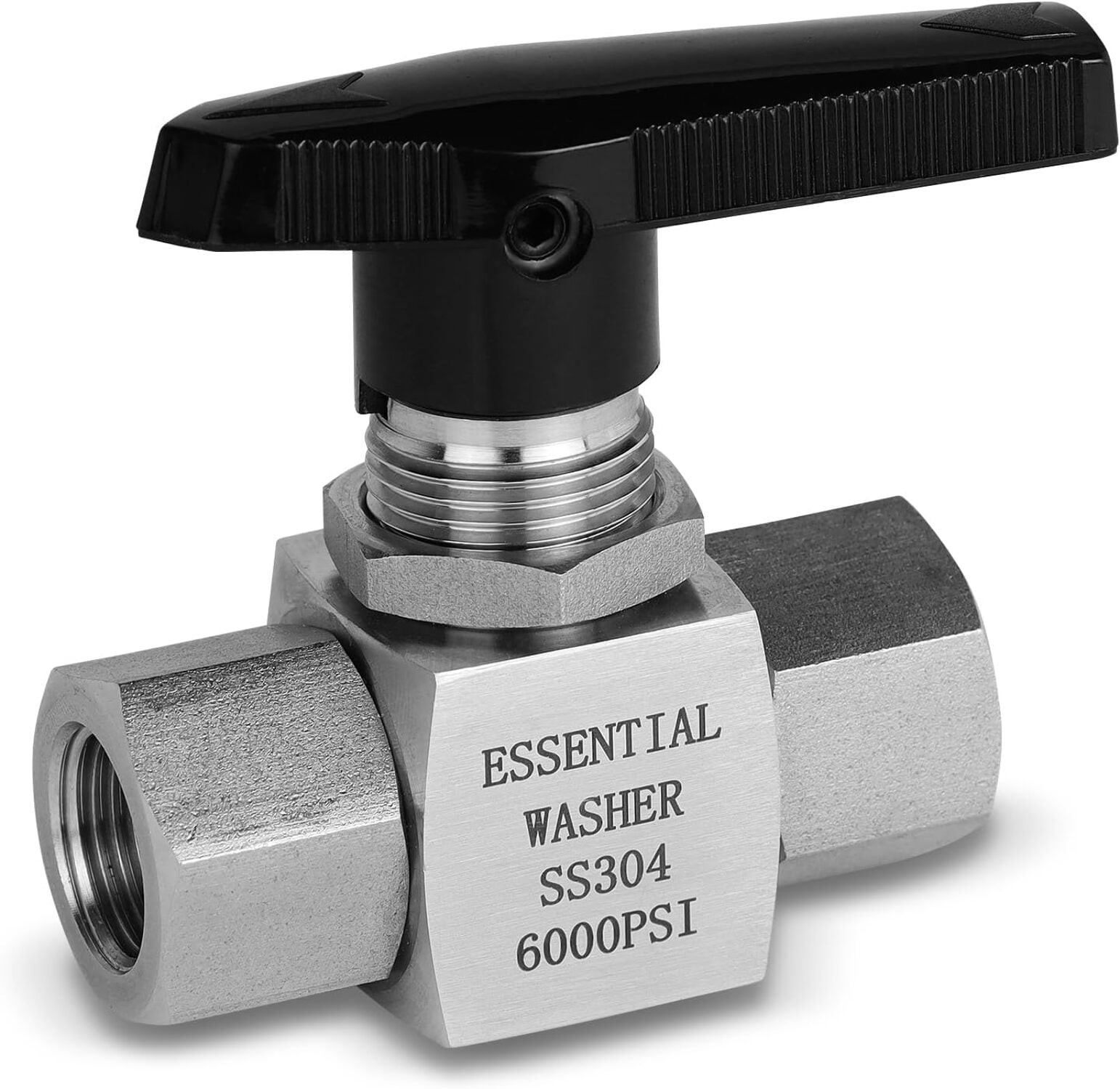 ESSENTIAL WASHER High Temp Pressure Washer Ball Valve, Stainless Steel ...