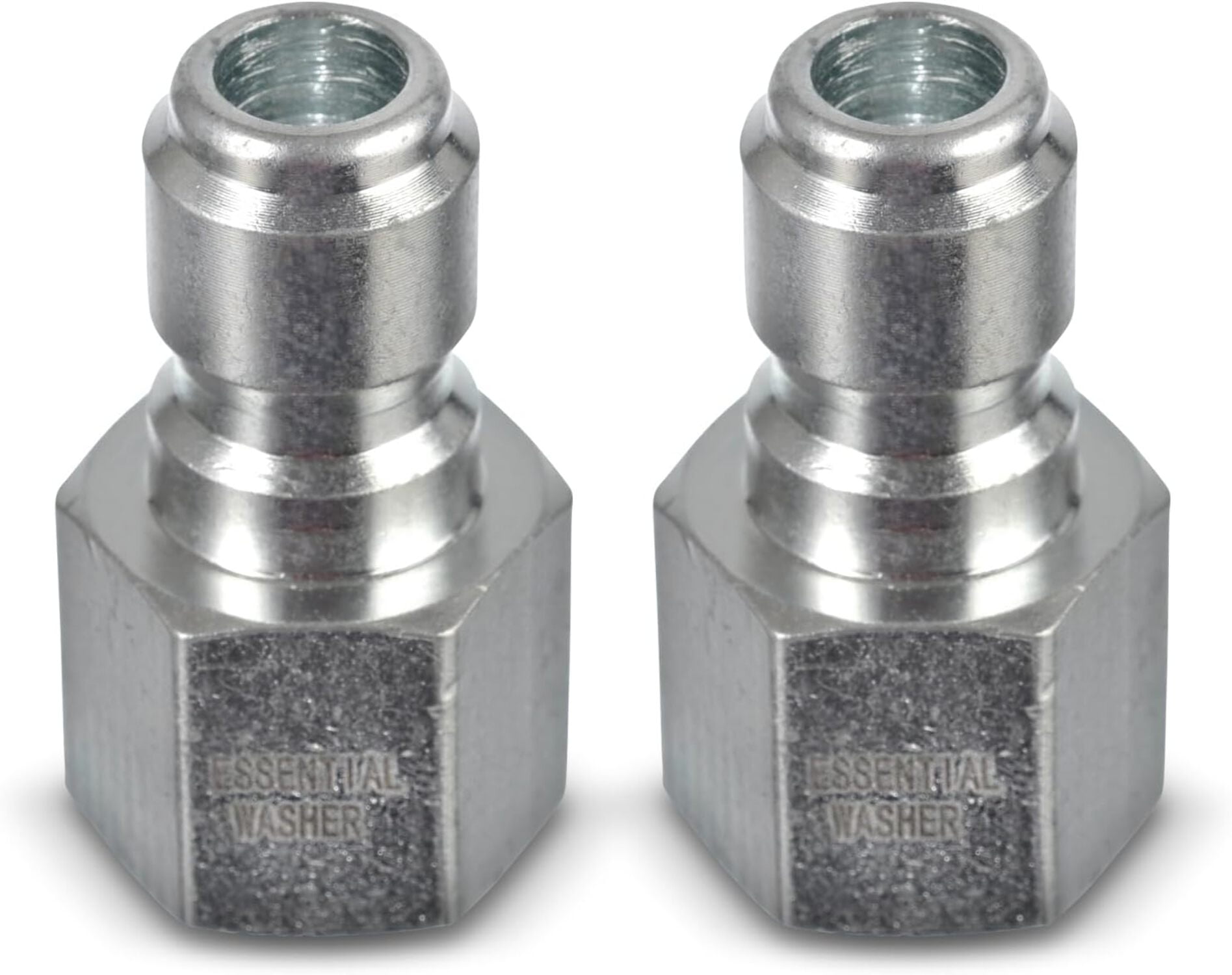 ESSENTIAL WASHER Plated Steel 3/8" Female Quick Connect Fittings ...