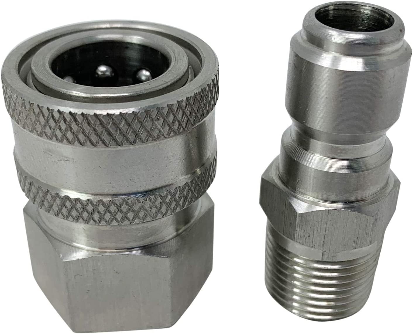 ESSENTIAL WASHER Pressure Washer Fittings Stainless Steel Quick Connect ...