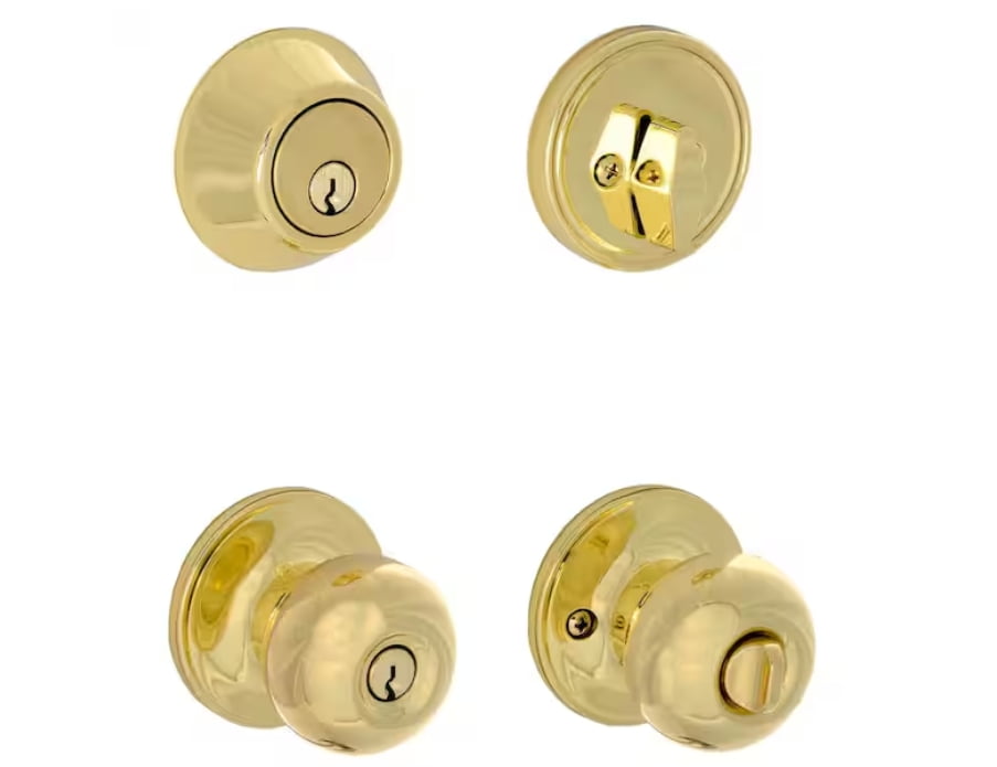ESSENTIALS by Schlage VCT60 V MOW 605 Morrow Bright Brass Single ...