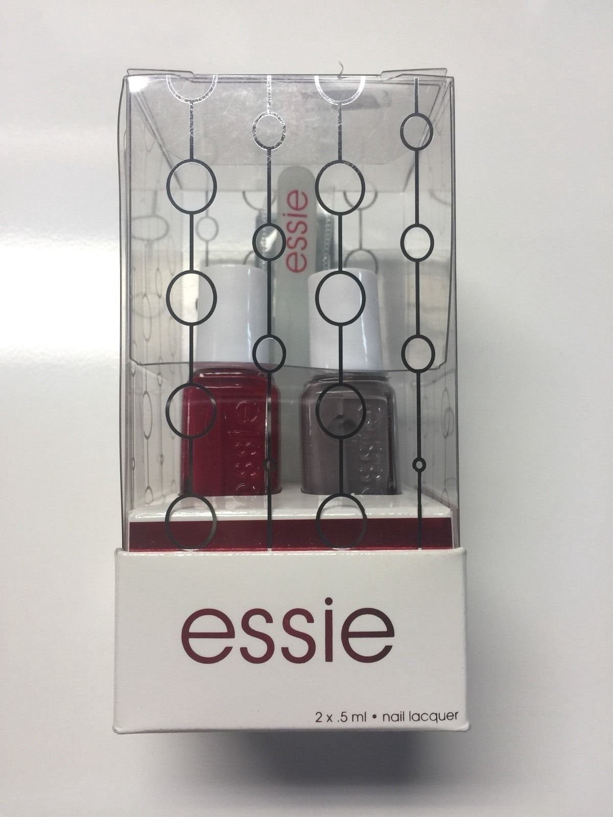 ESSIE 2 PACK NAIL POLISH GIFT SET CHINCHILLY & FOREVER YUMMY W/ NAIL ...