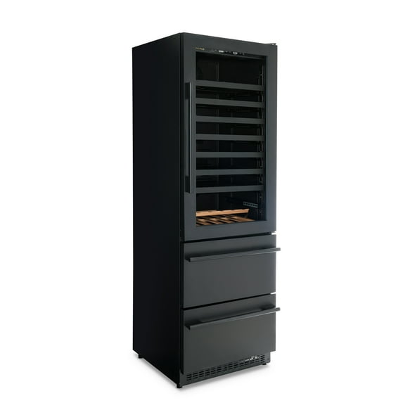ESTATE 24” Premium Dual Zone Wine Fridge and Beverage Center, Drawer ...