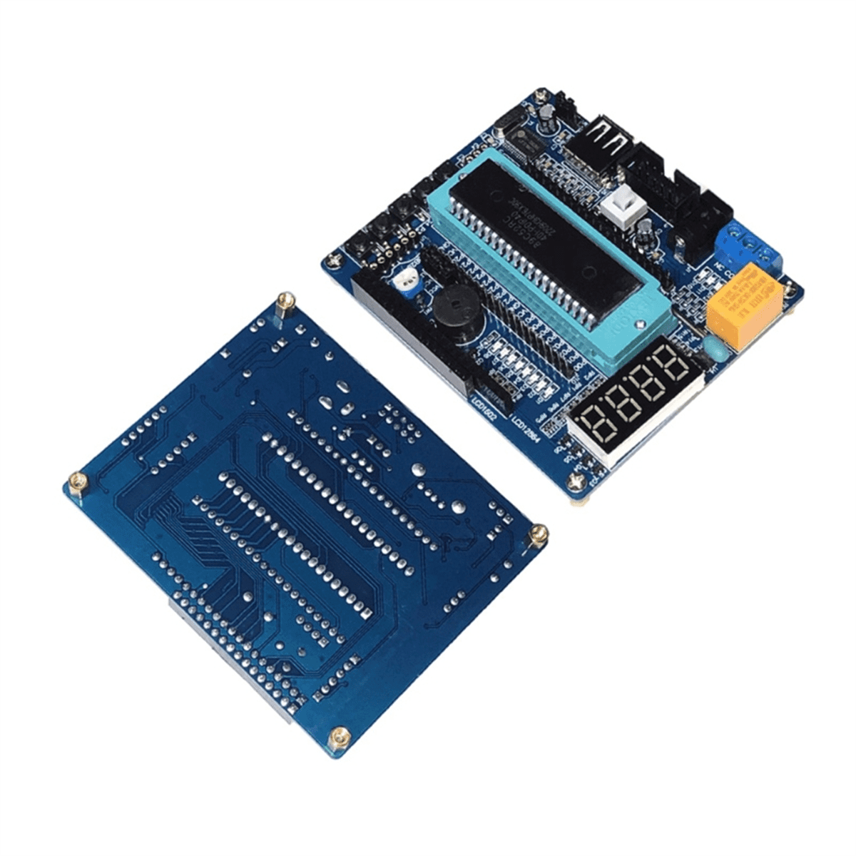 ESTD 51 Single Chip STC89C52 Development Board Microcontroller ...