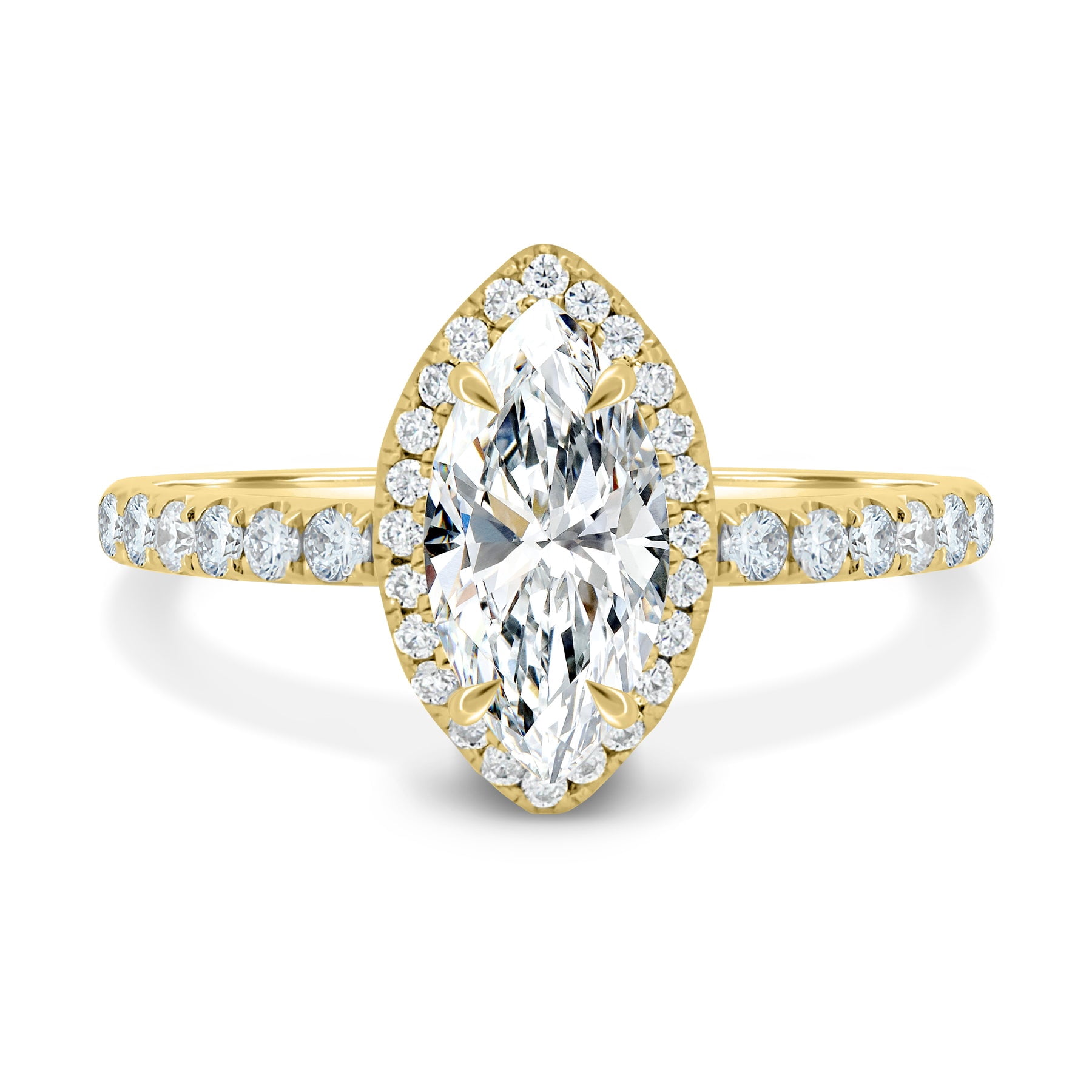 ESTE ORIGIN 2.00Ct Marquise Lab Grown Diamond Solitaire Ring, 6 Claw ...