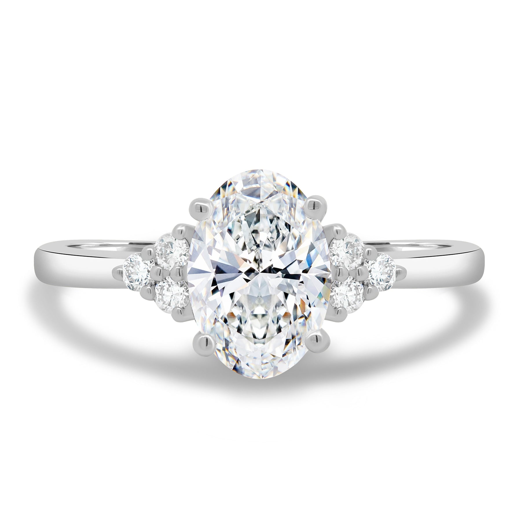 ESTE ORIGIN 2.15CT Oval Lab-Grown Diamond Solitaire Engagement Ring ...