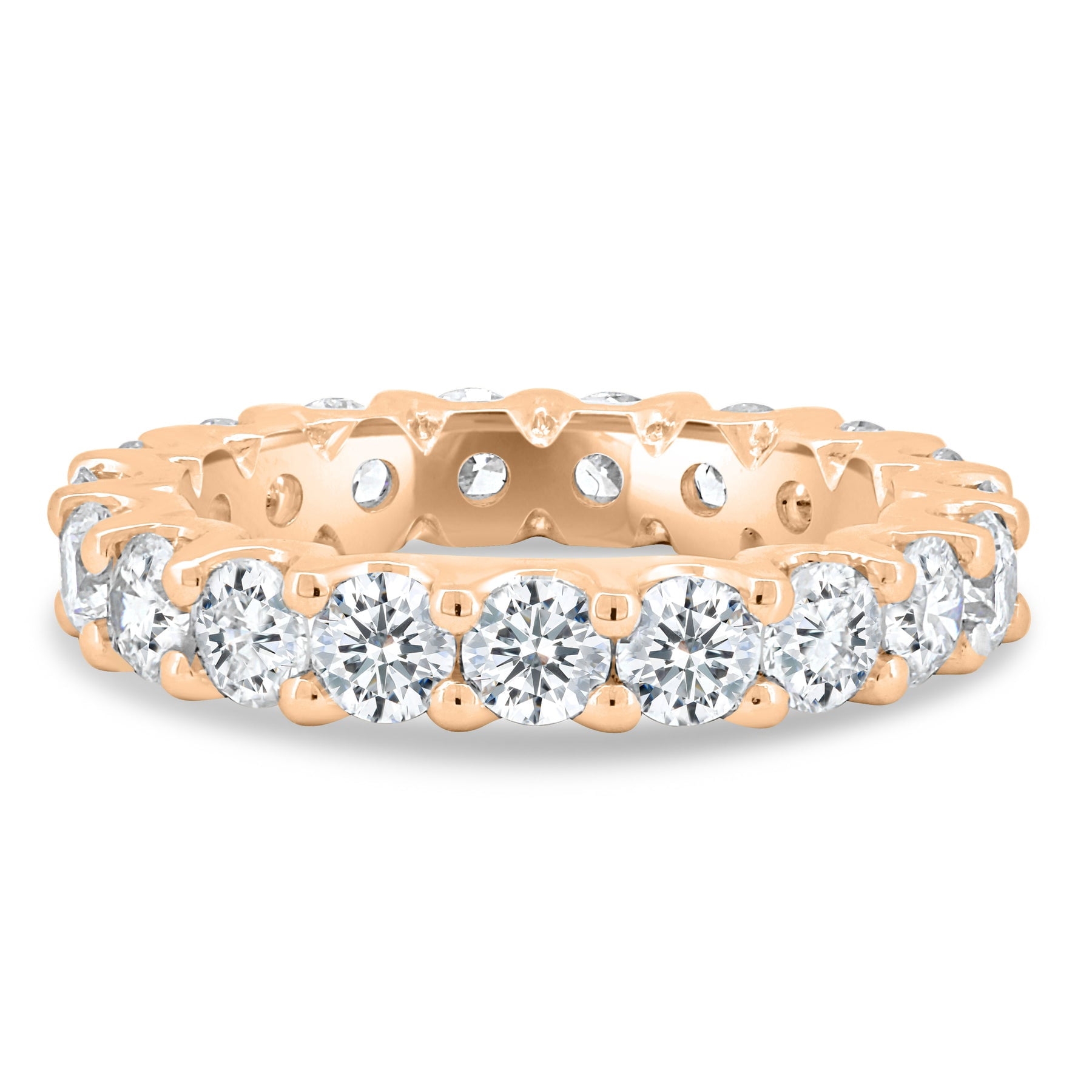 ESTE ORIGIN 2.5mm Round Moissanite Full Eternity Ring – 1.56Ct, 25 ...