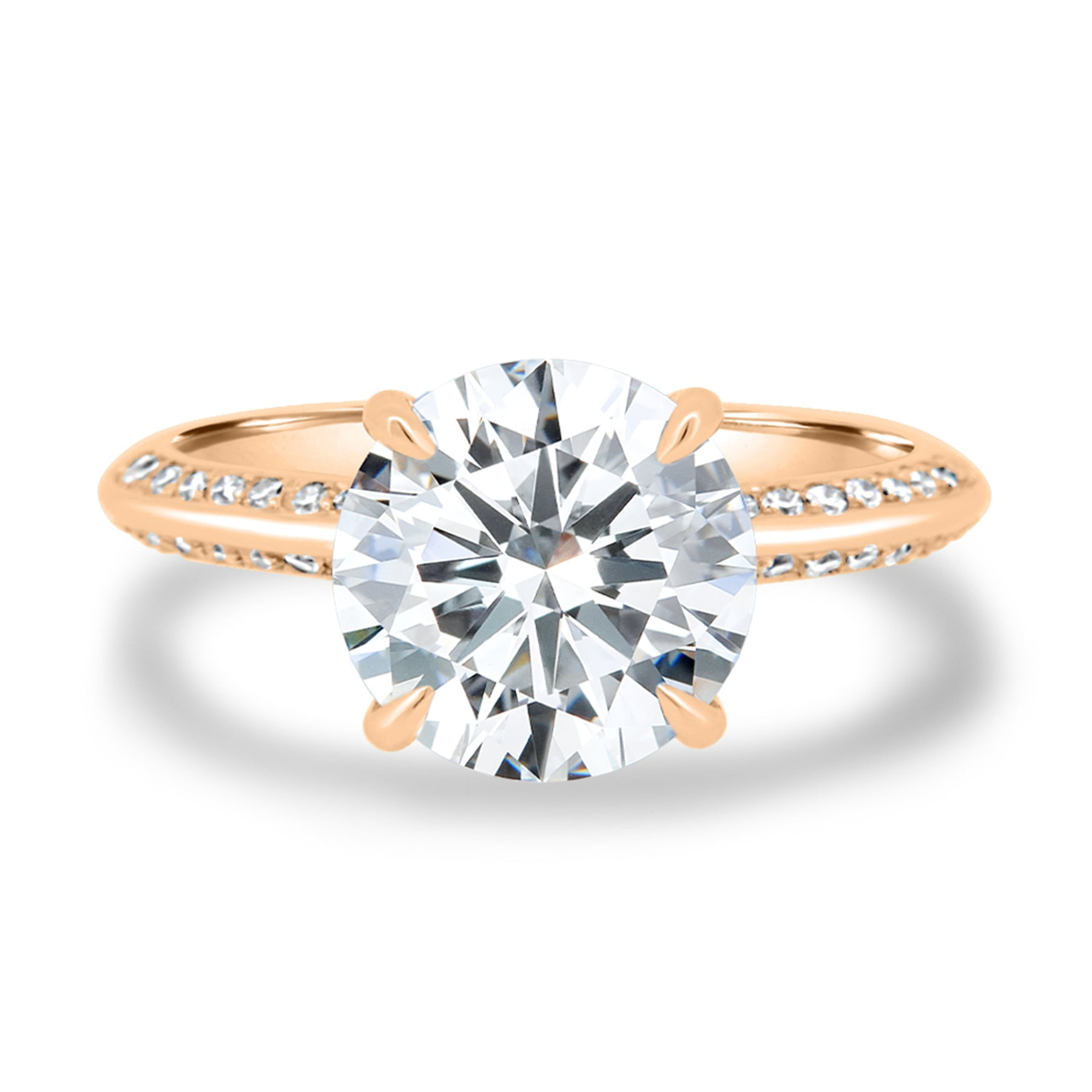 ESTE ORIGIN 4ct Lab-Grown Diamond Engagement Ring with Hidden Halo ...