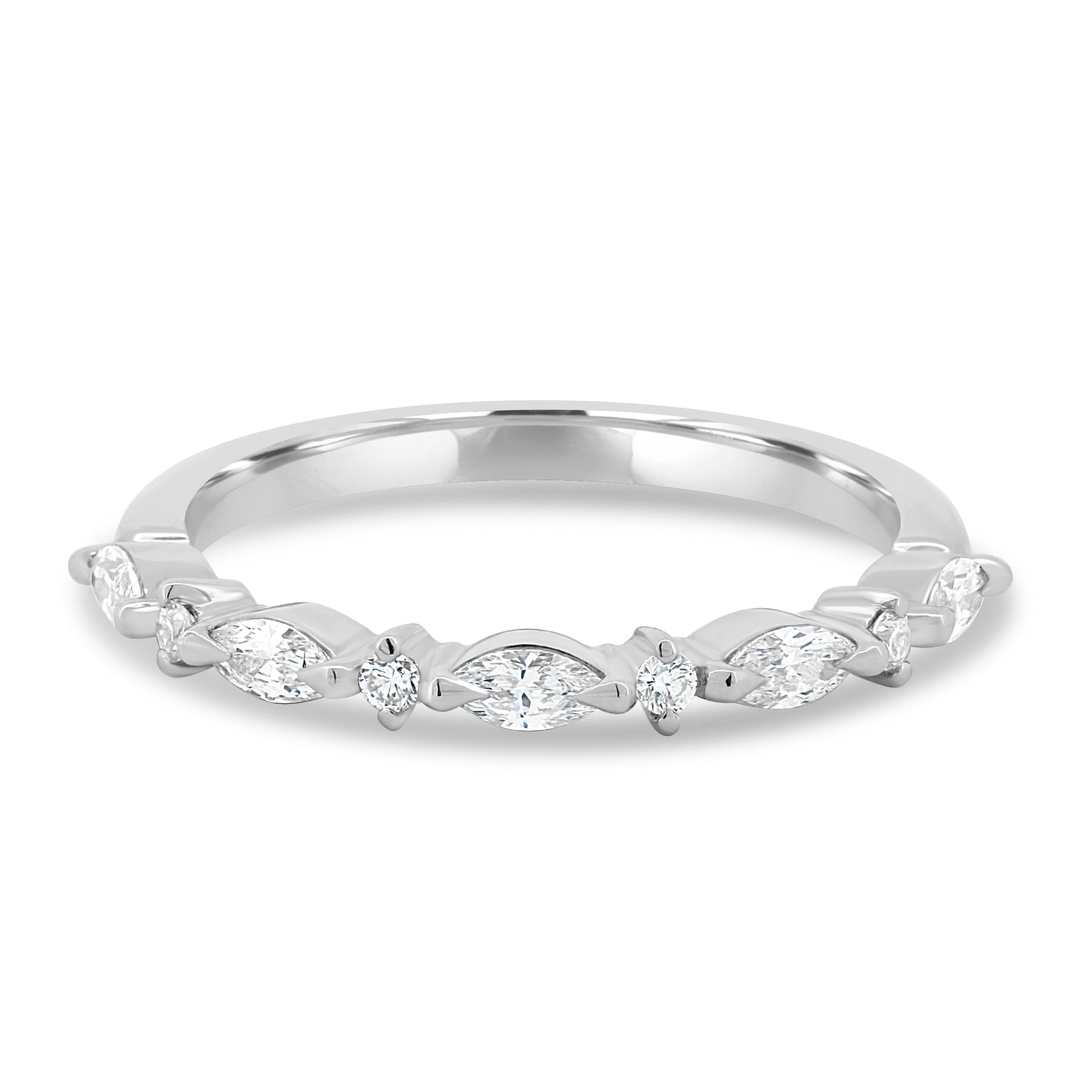 ESTE ORIGIN Accent Lab-Grown Wedding Ring – 0.41Ct, Marquise & Round ...