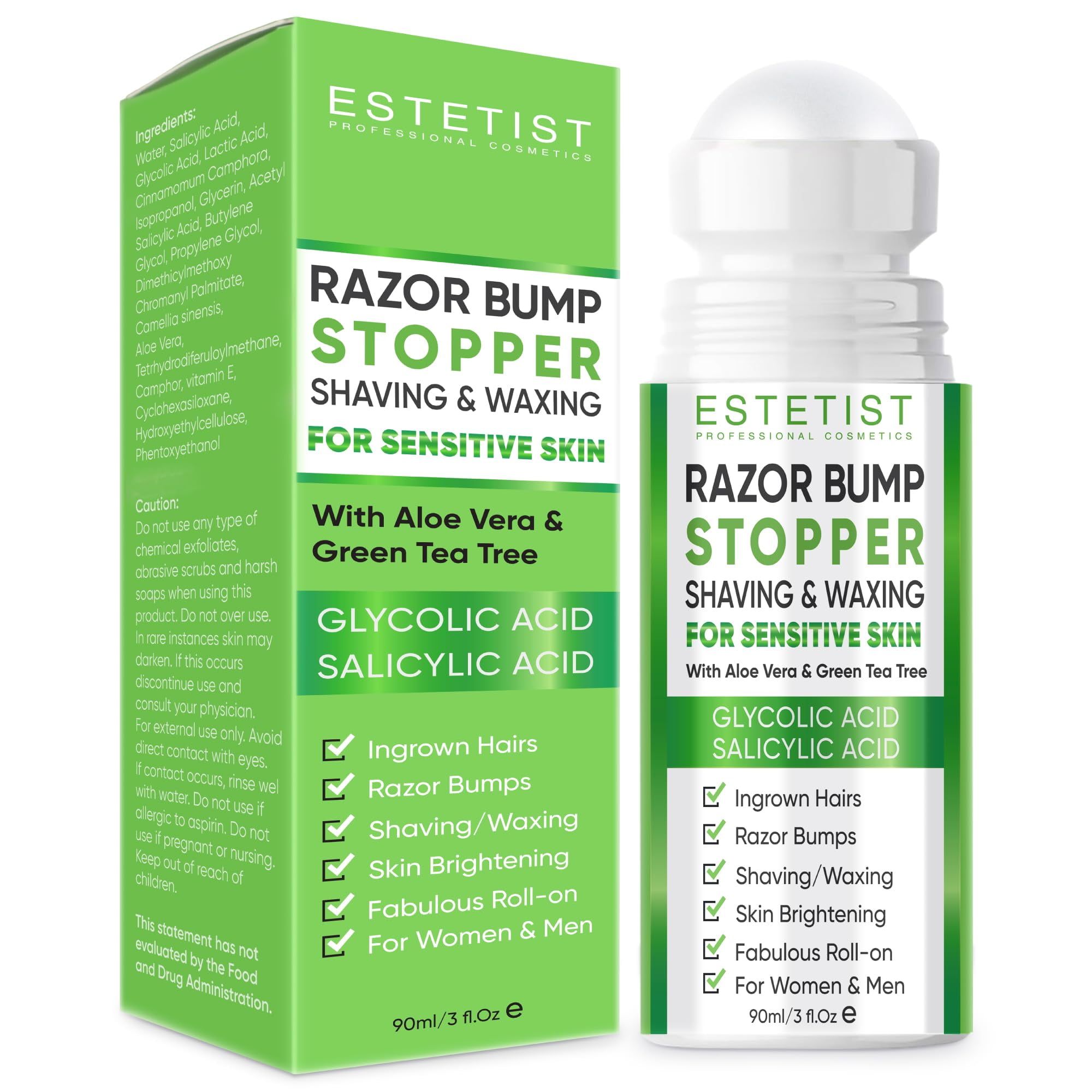 ESTETIST Razor Bump Stopper Solution Sensitive Skin for Ingrown Hair ...