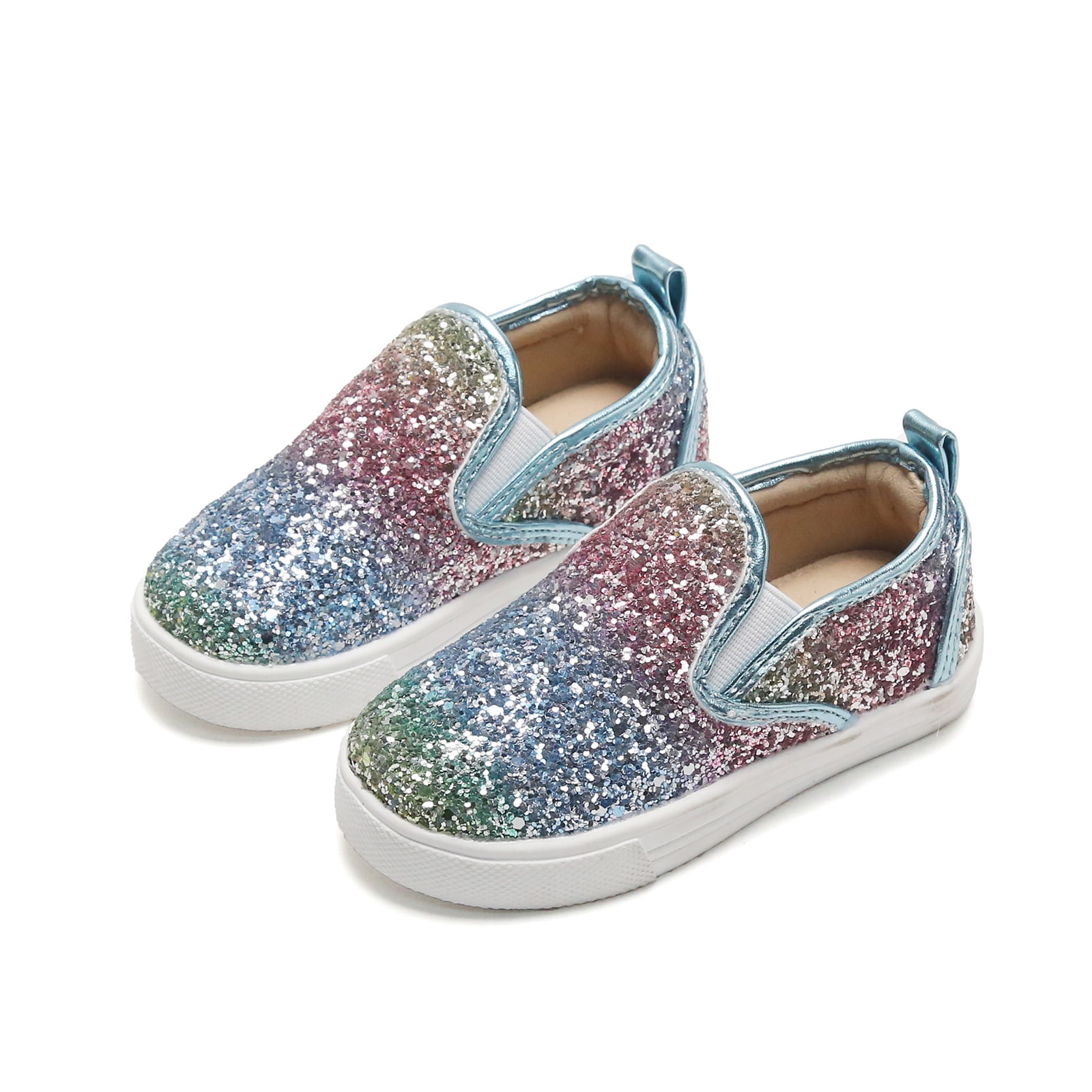 ESTINE Toddler Girl Glitter Dress Shoes Female Slip-on Casual Sneaker ...
