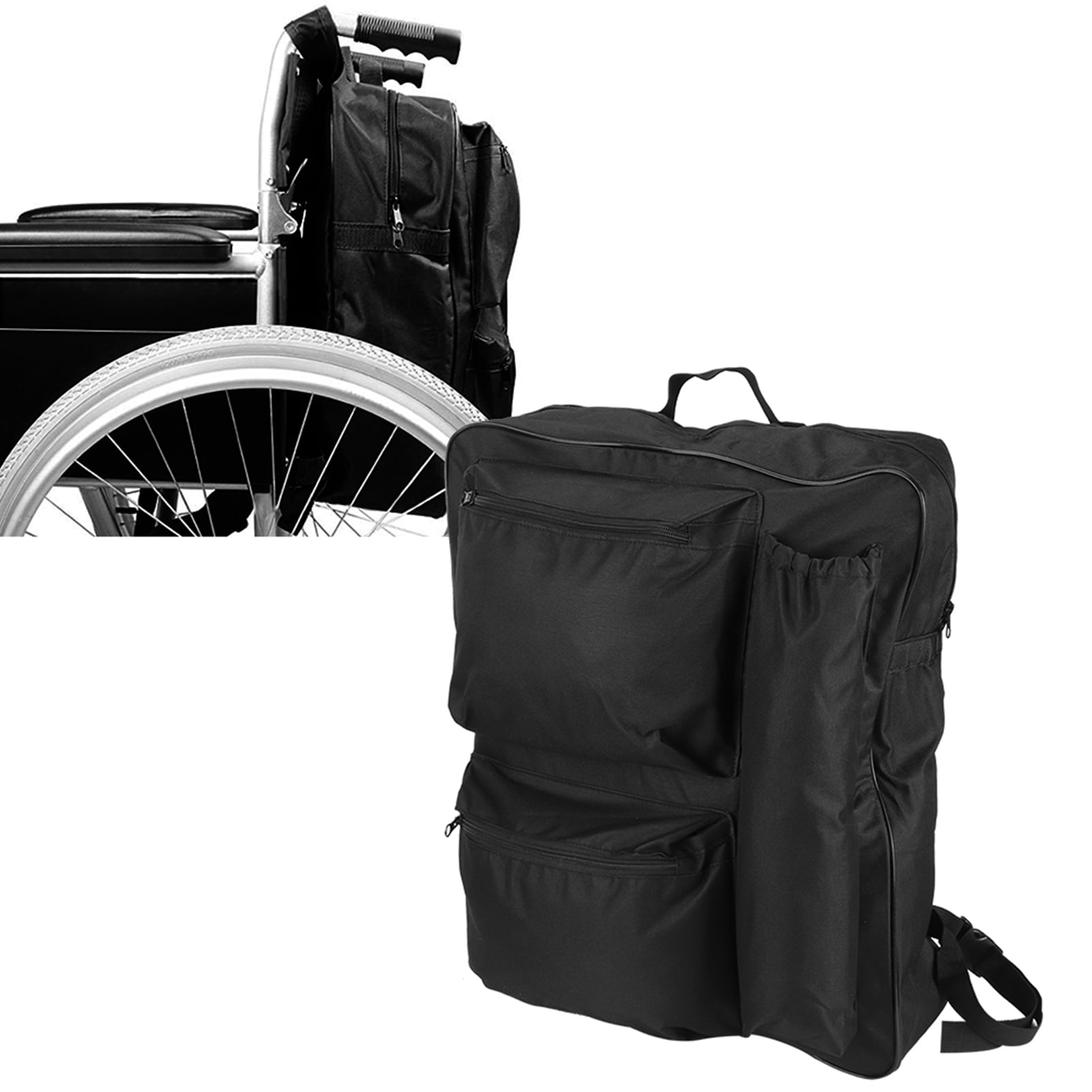 ESTINK 40x14x48cm Wheelchair Storage Bag Portable Cart Large Capacity ...