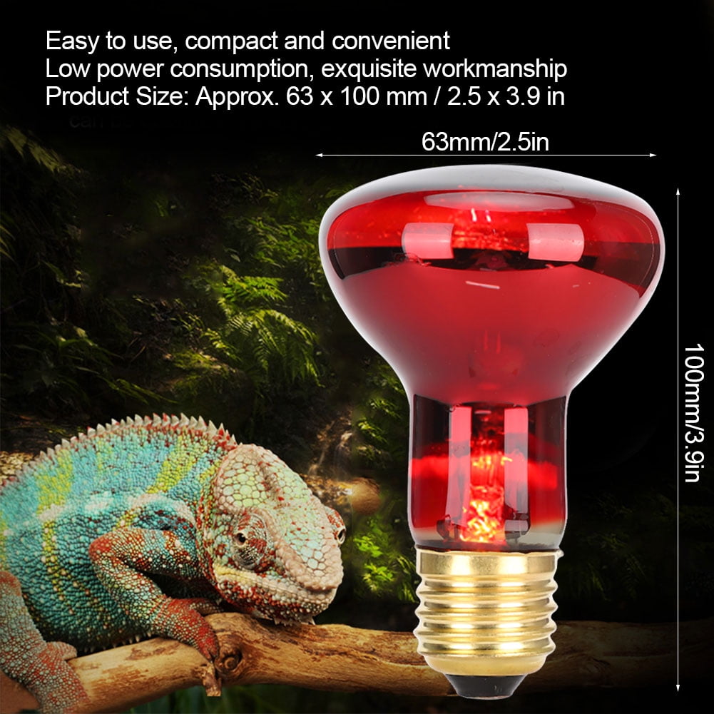ESTINK Infrared Reptile Bulb, Reptile Light, For Reptile Amphibian ...