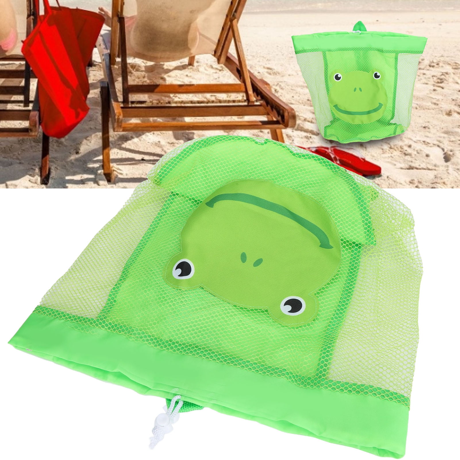 ESTINK Mesh Beach Bag, Kids Toy Storage Bag Extra Large Mesh Breathable ...