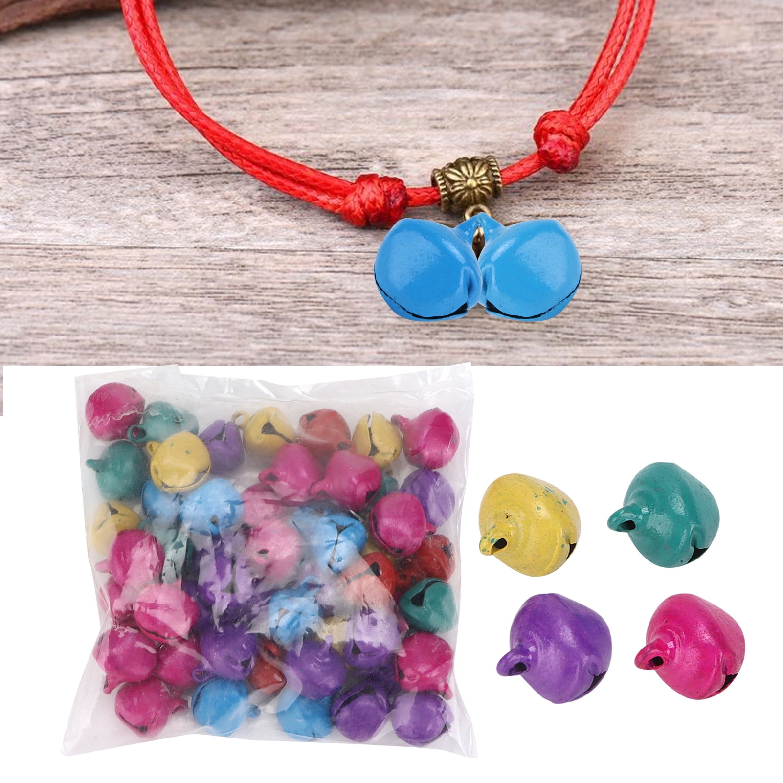 ESTINK Mini Jingle Bells, 50pcs Small Bells DIY Mini Tiny Iron Jingle ...