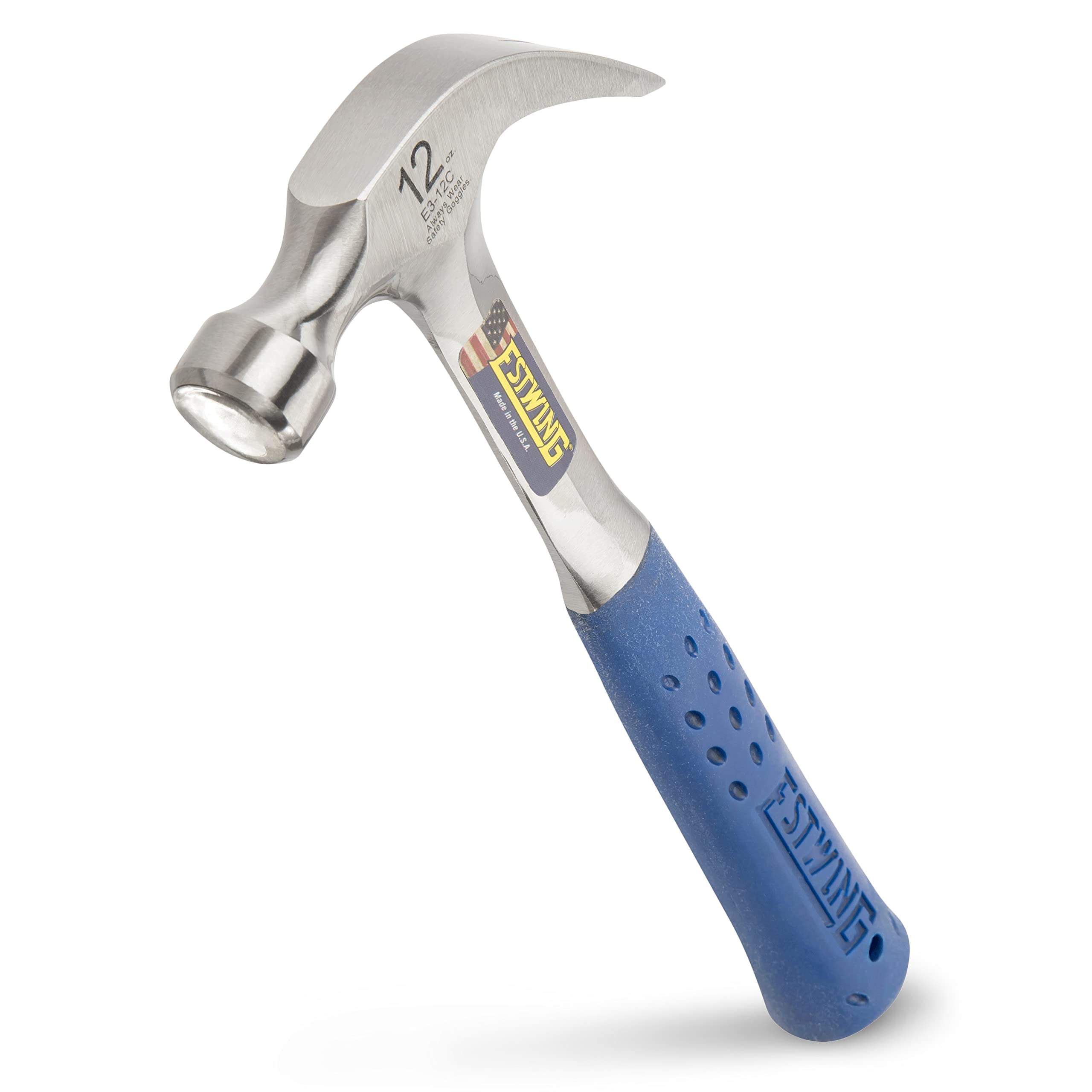 ESTWING Hammer - 12 oz Curved Claw with Smooth Face & Shock Reduction ...