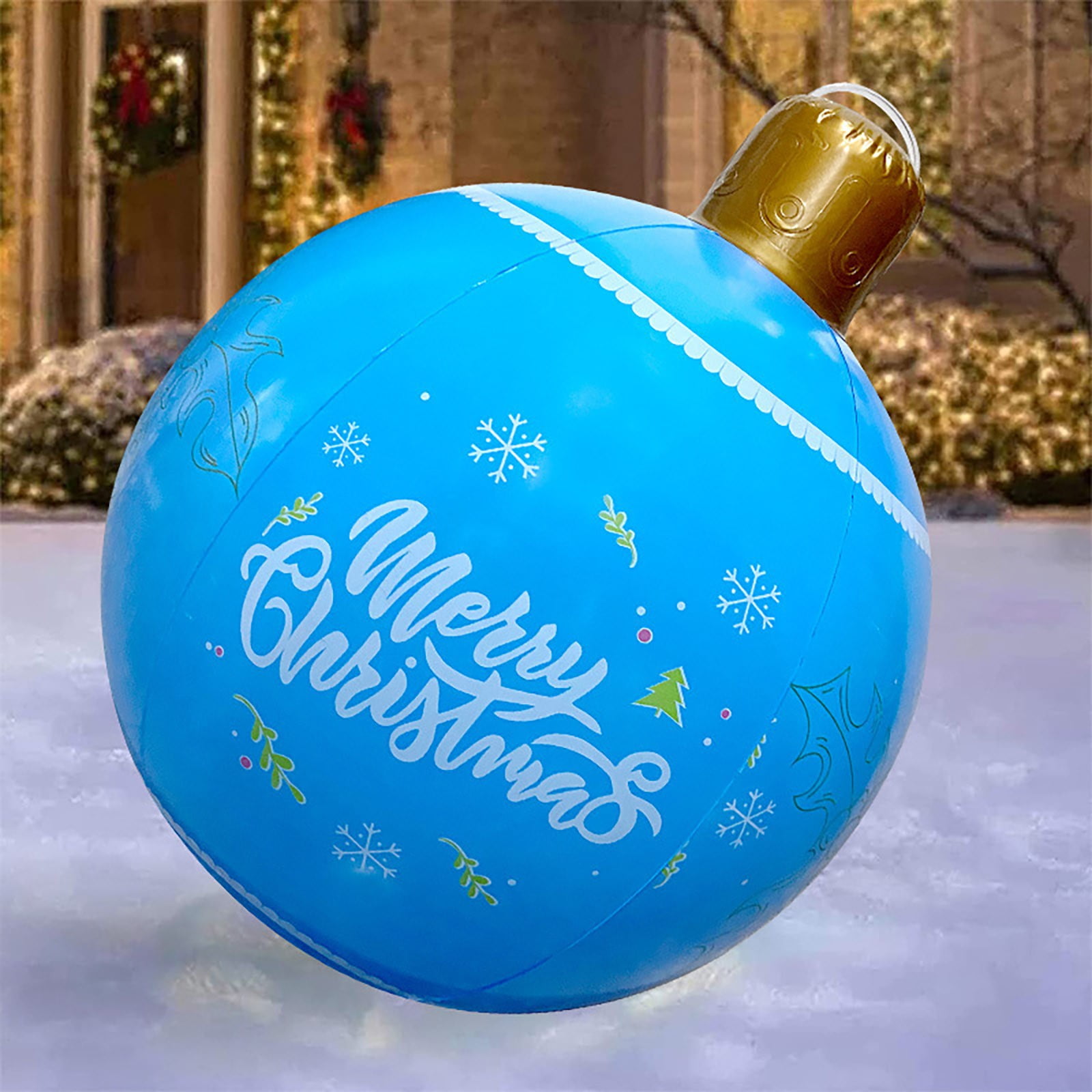 ESULOMP 20 Inch Giant Inflatable Christmas Balls, Christmas Outdoor ...