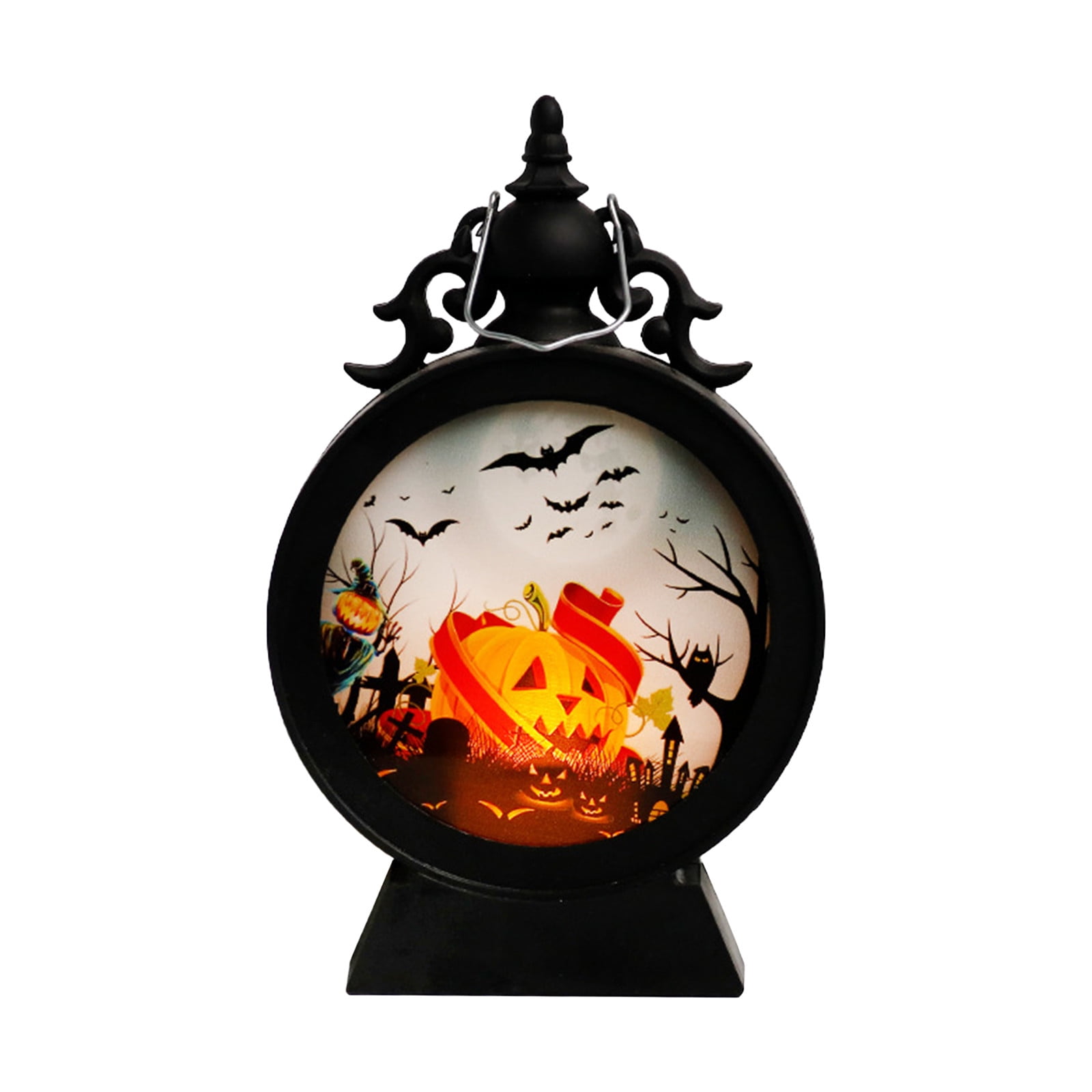 ESULOMP 2PC Halloween LED Lantern Lights, Small Vintage Decorative ...