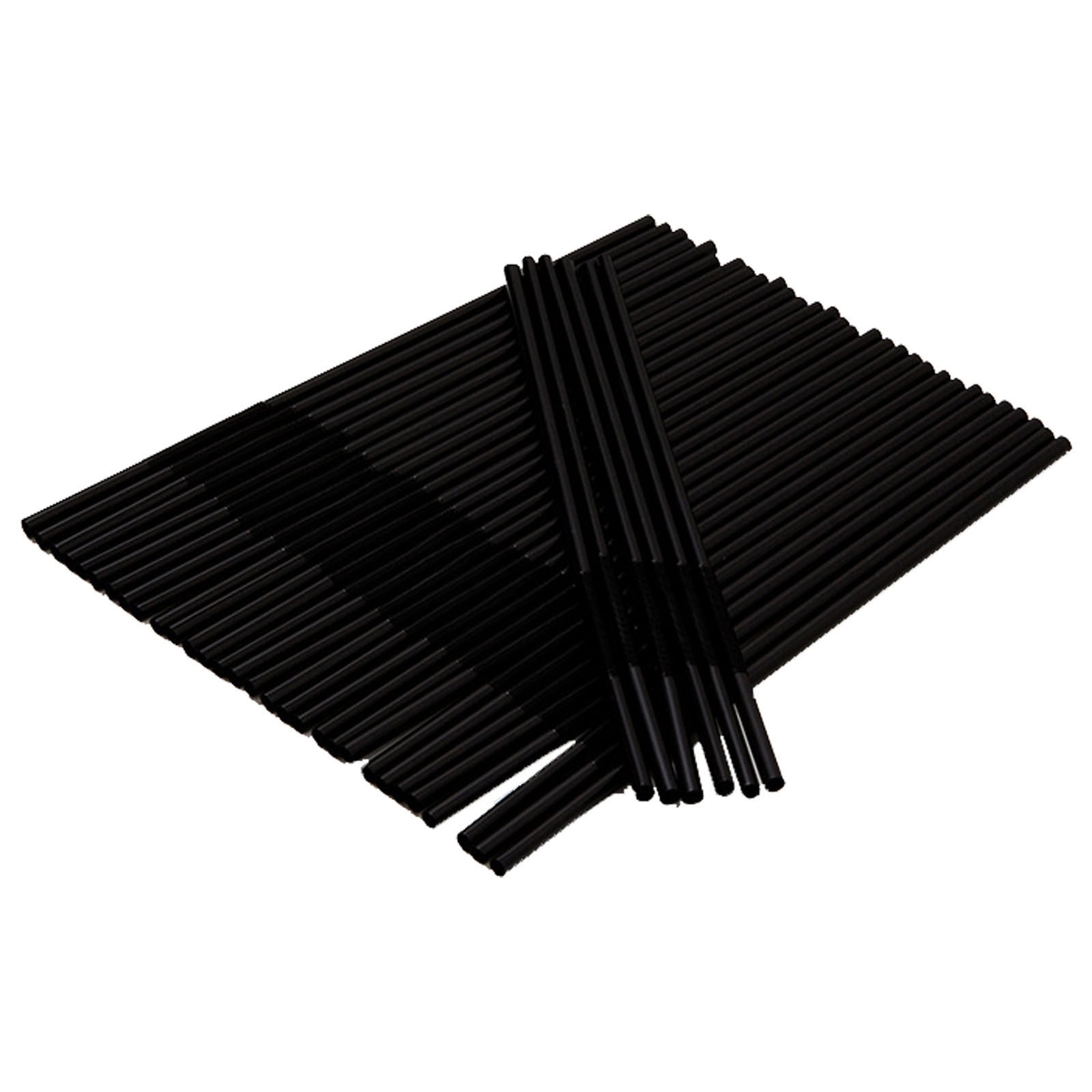 ESULOMP Black Disposable Plastic Straws Bent DIY Straws Milk Tea Drink ...