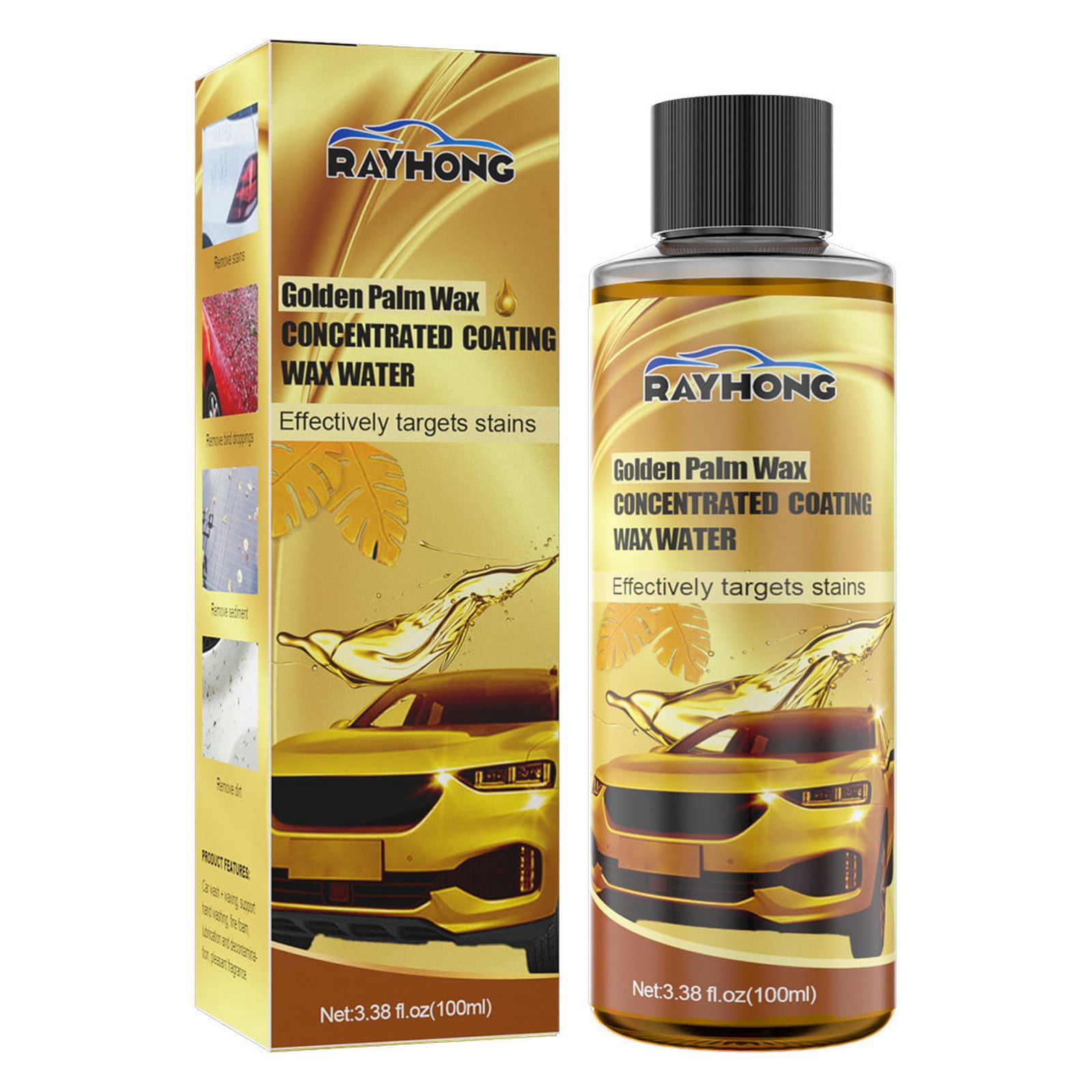 ESULOMP Car Wash Wax Car Golden Palm Wax Concentrated Coating Wax Water ...