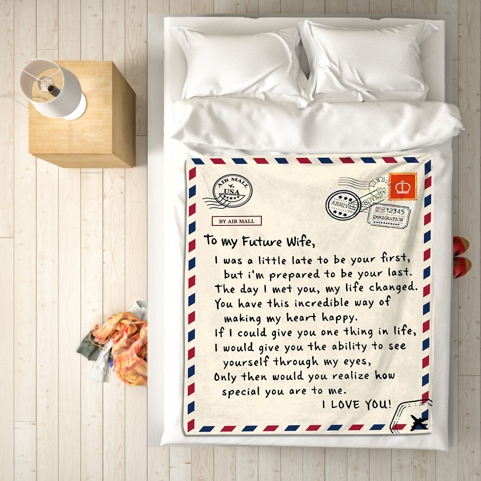 ESULOMP Envelope Blanket Thickened Flannel Custom Printed Lunch Break ...