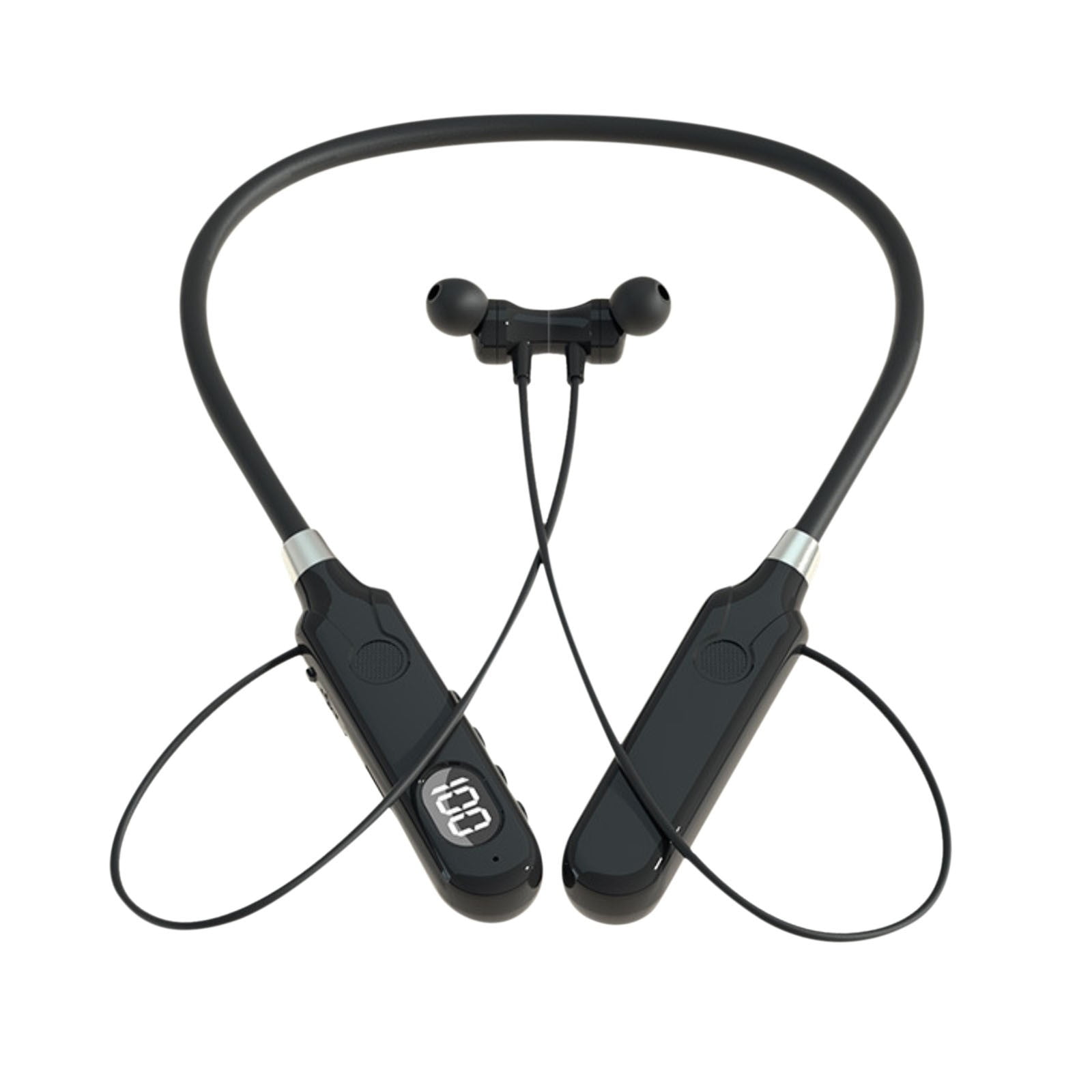 ESULOMP Hanging Neck Bluetooth Earphone Wireless Magnetic Absorber New ...