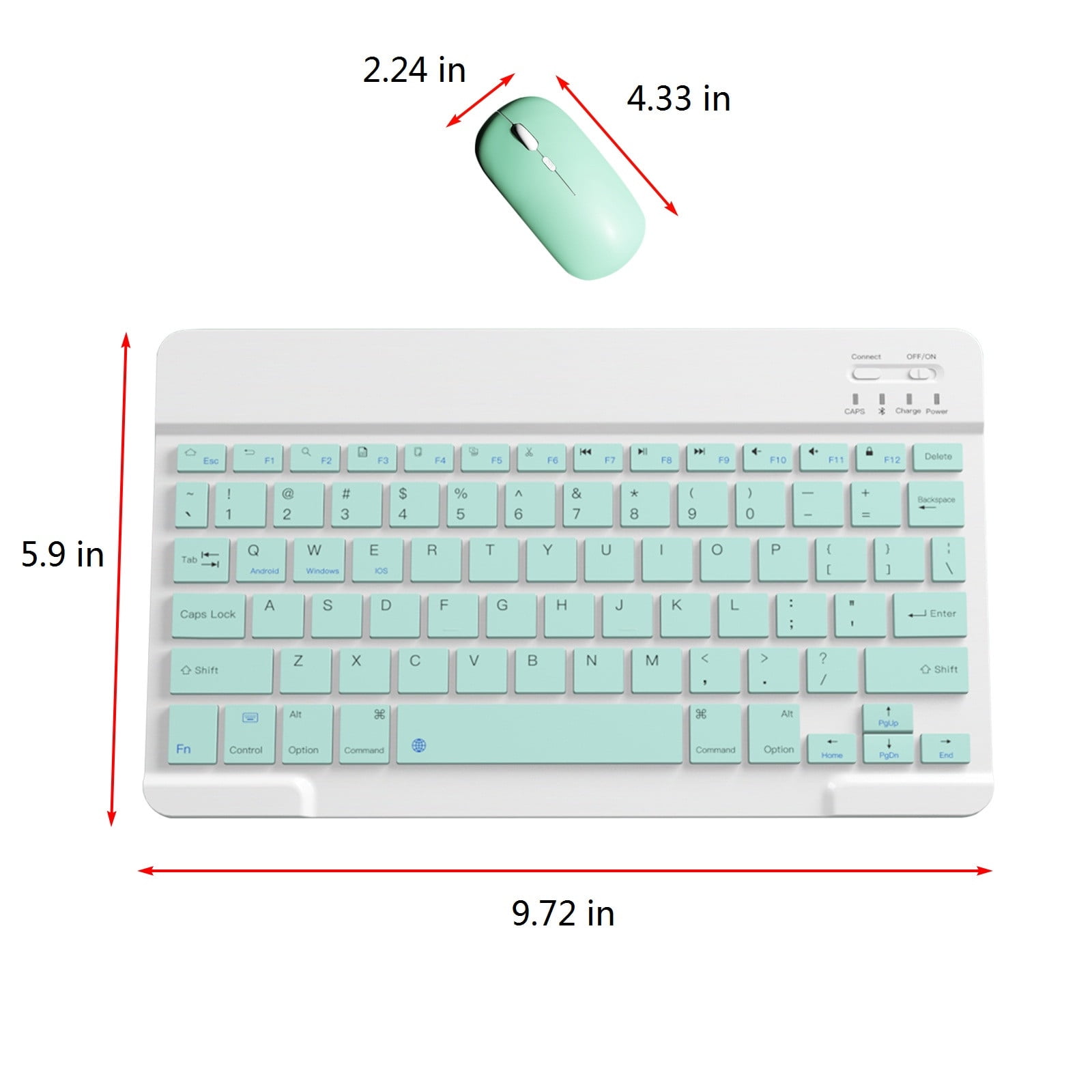 ESULOMP Keyboard Deals! Portable Bluetooth Keyboard & Mouse for Android PC Tablet, Wireless BT ...
