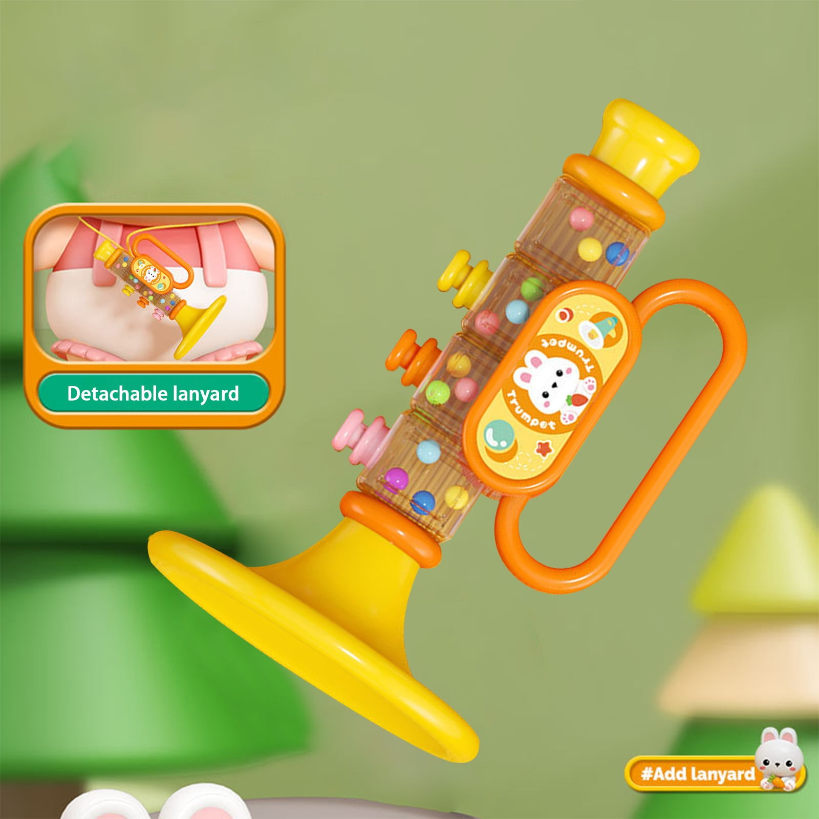 ESULOMP Kids Musical Instruments, Children's Cute Trumpets , Toy ...
