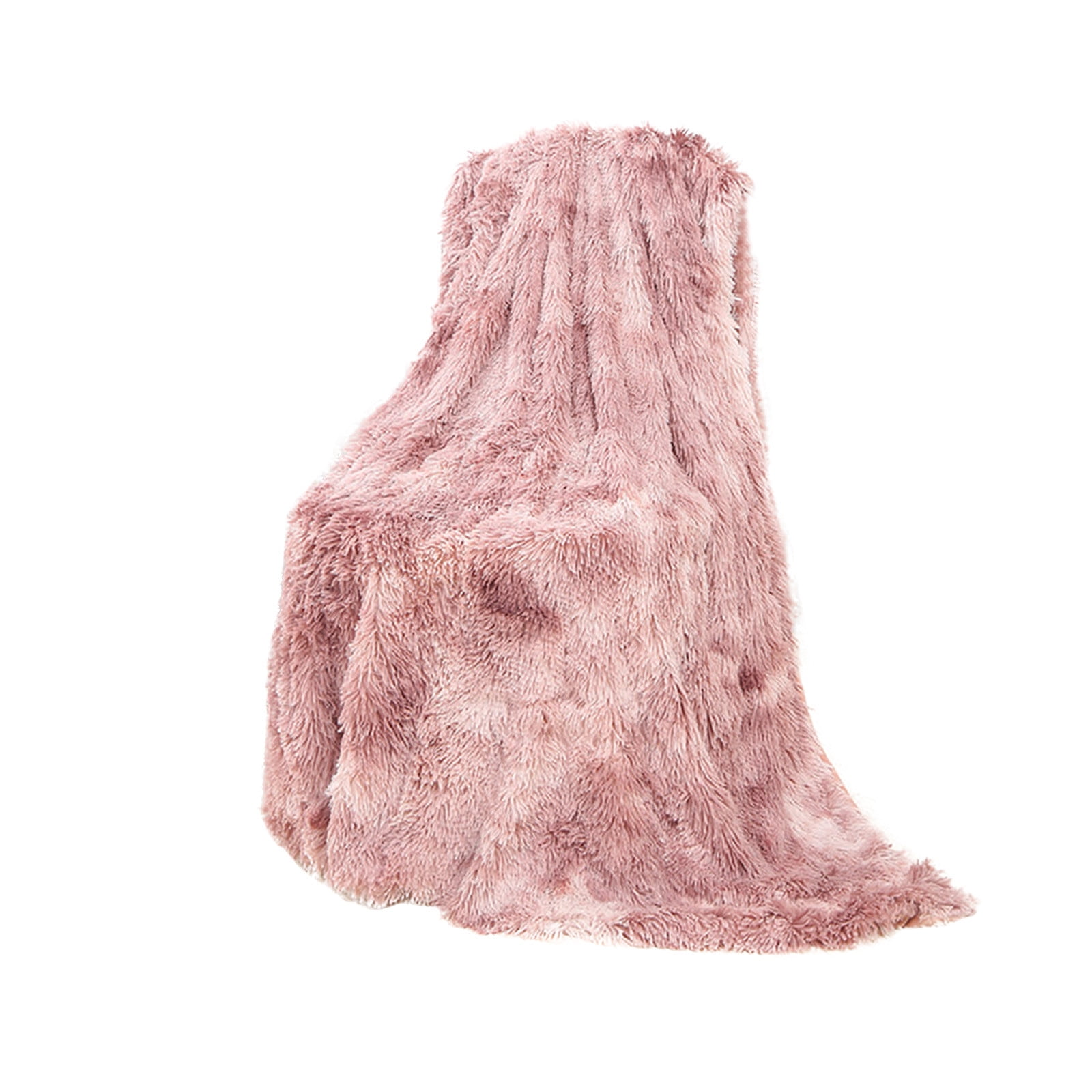 ESULOMP Plain Color Double-Sided Velvet Window Blanket Bedside Bed Tail ...