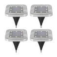 ESULOMP Solar Ground Light 8 Led Solar Lights Upgraded Outdoor Solar ...