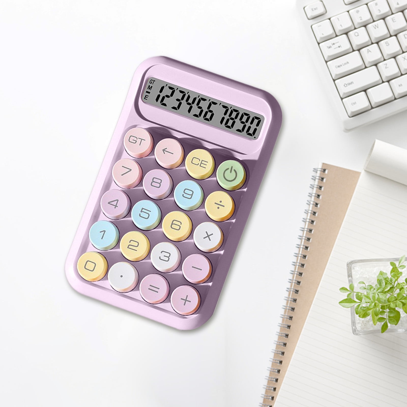 ESULOMP Standard Function Basic Calculator, Digits Desktop Calculator ...
