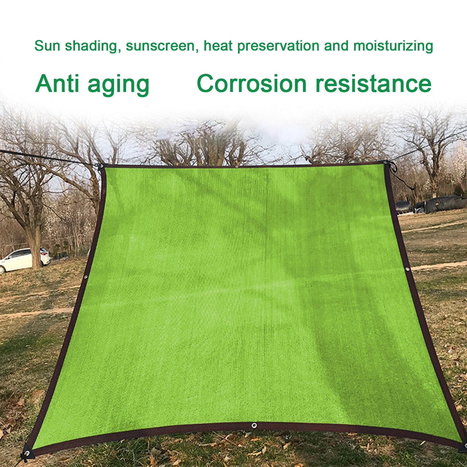 ESULOMP Sun Shade Sail Rectangle 9.8FT Waterproof Outdoor Garden Patio ...