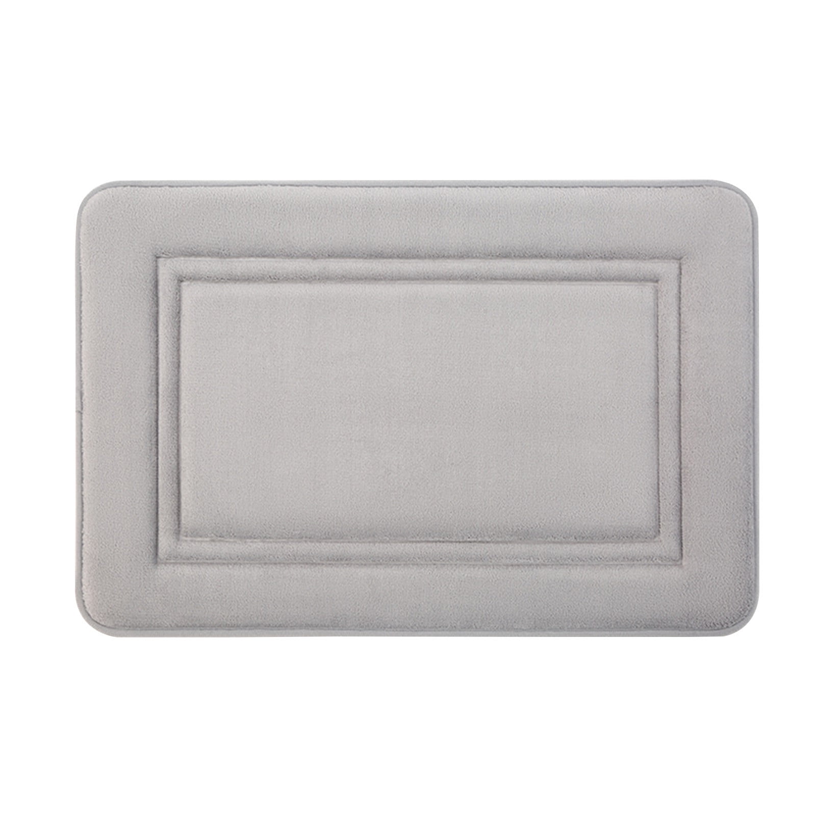 ESULOMP Thick Striped Memory Foam Bath Rugs Soft Absorbent Velvet ...