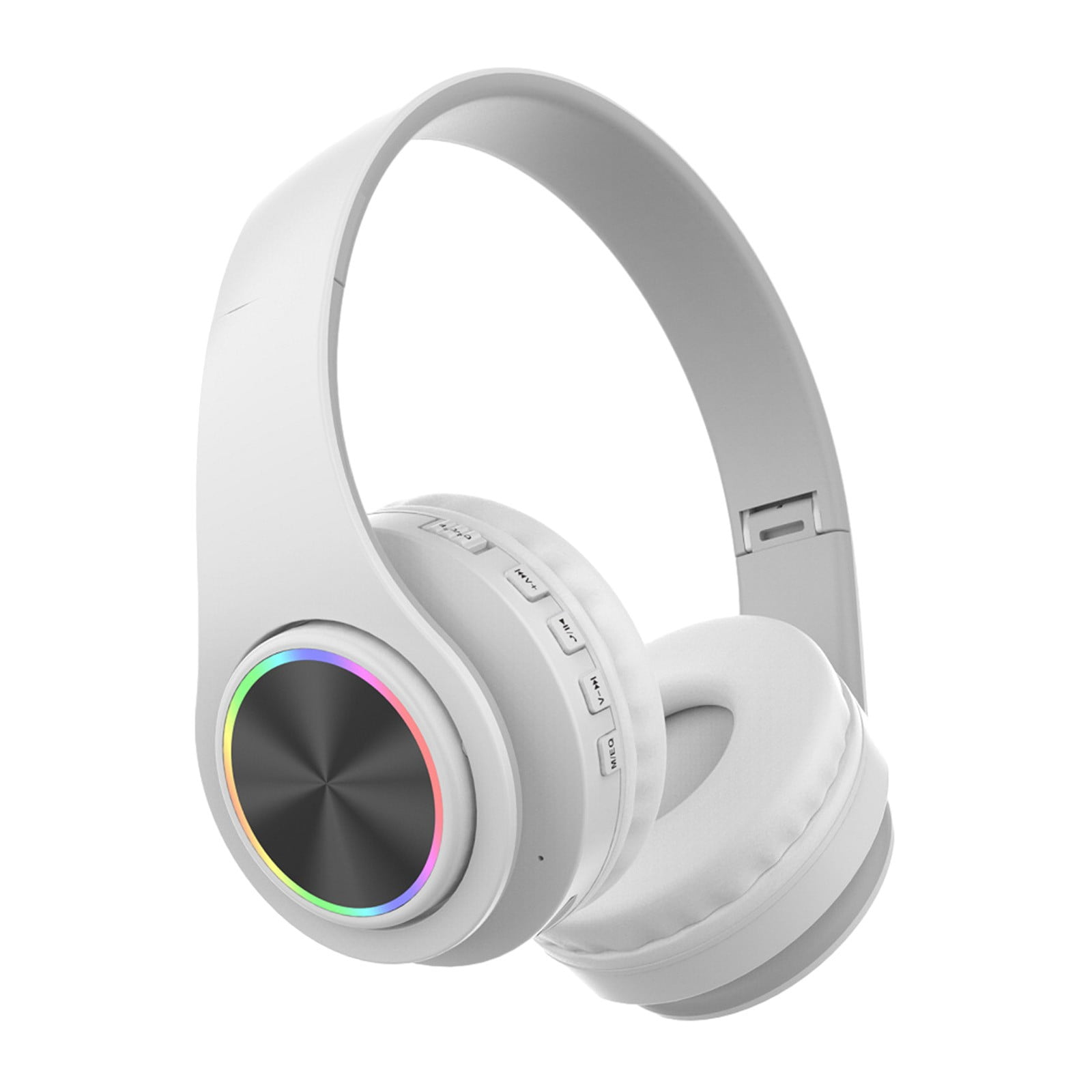 ESULOMP Wireless Bluetooth Headphones Over Ear with RGB Light and Mic 5 ...