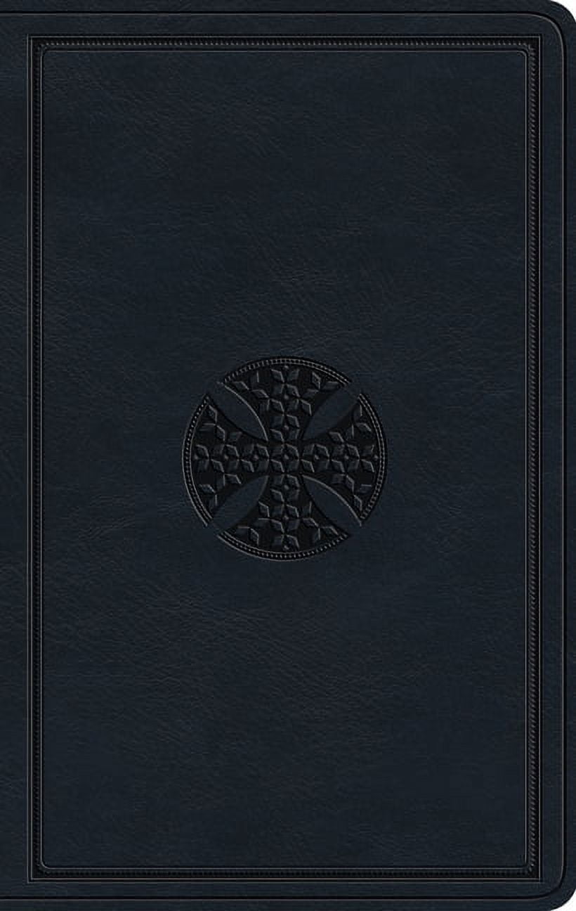 ESV Large Print Value Thinline Bible (Trutone, Navy, Mosaic Cross ...